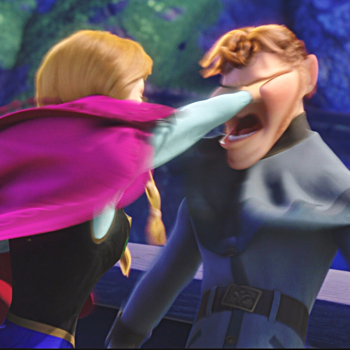 Frozen Anna Punches Hans