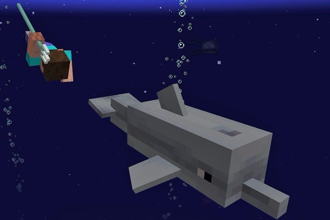Dolphins that find treasure! Minecraft's big ocean overhaul | Eurogamer.net