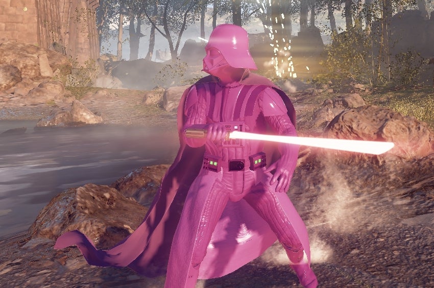 Someone really did want a pink Darth Vader in Star Wars Battlefront 2 ...