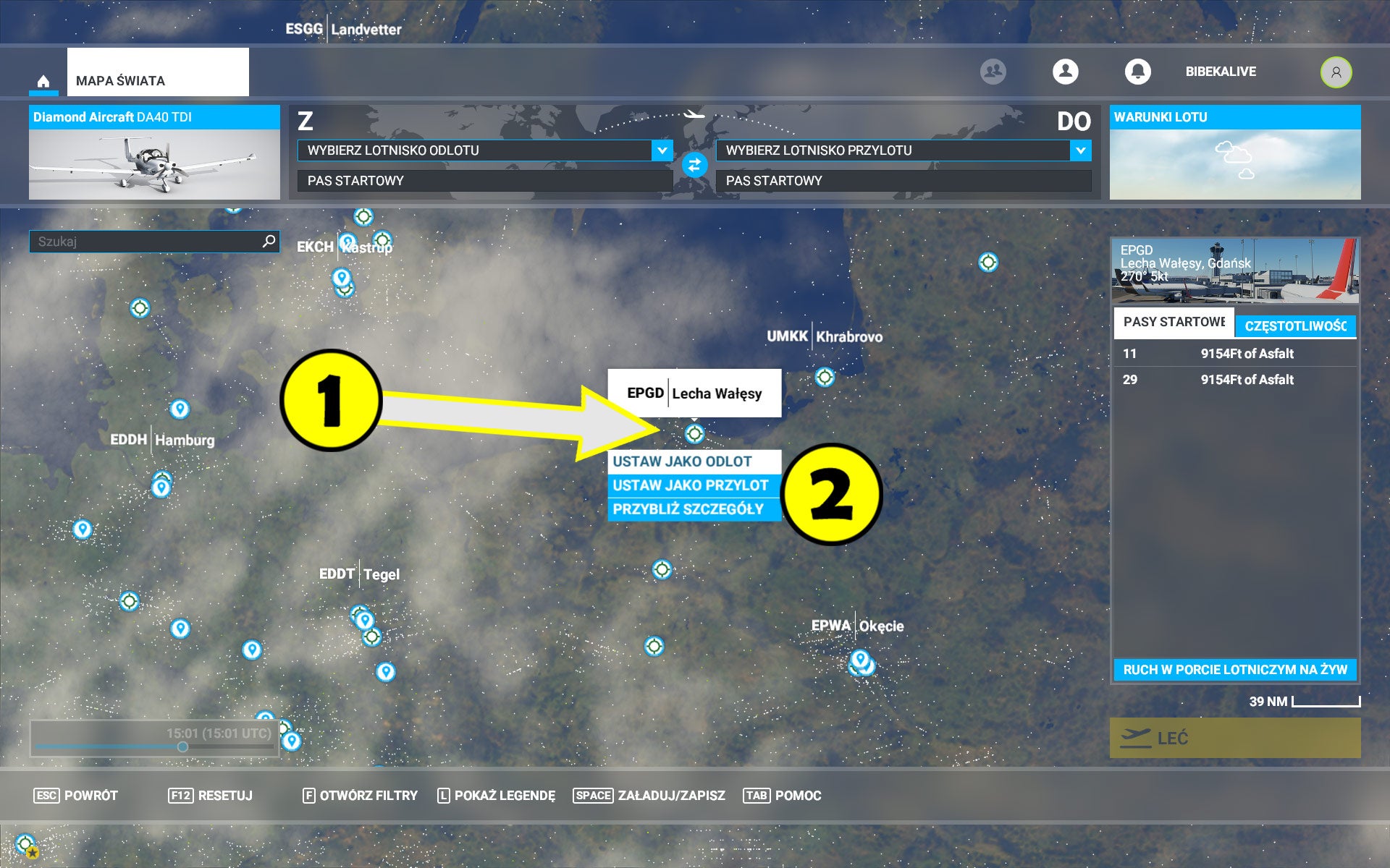 Microsoft Flight Simulator - planowanie lotu: tworzenie i konfiguracja ...