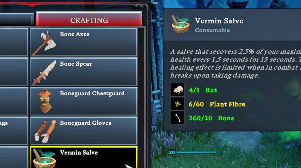 V Rising - crafting: tworzenie przedmiotów | Eurogamer.pl