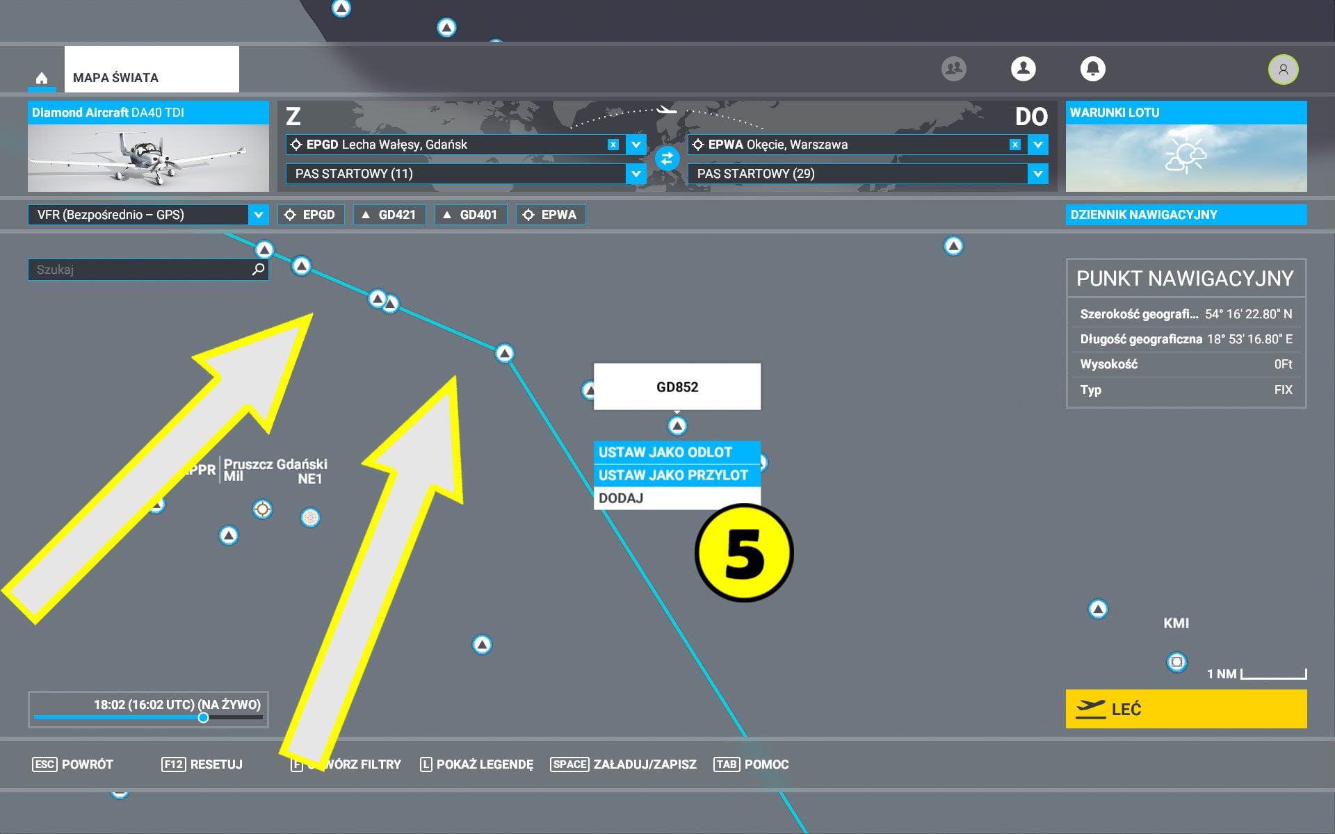 Microsoft Flight Simulator - planowanie lotu: tworzenie i konfiguracja ...
