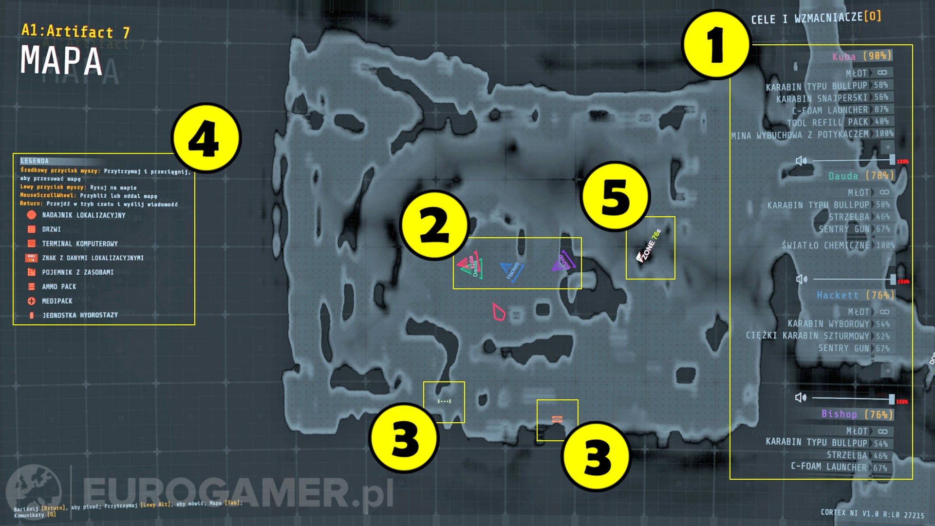 GTFO - mapa: oznaczenia, korzystanie, czy jest | Eurogamer.pl