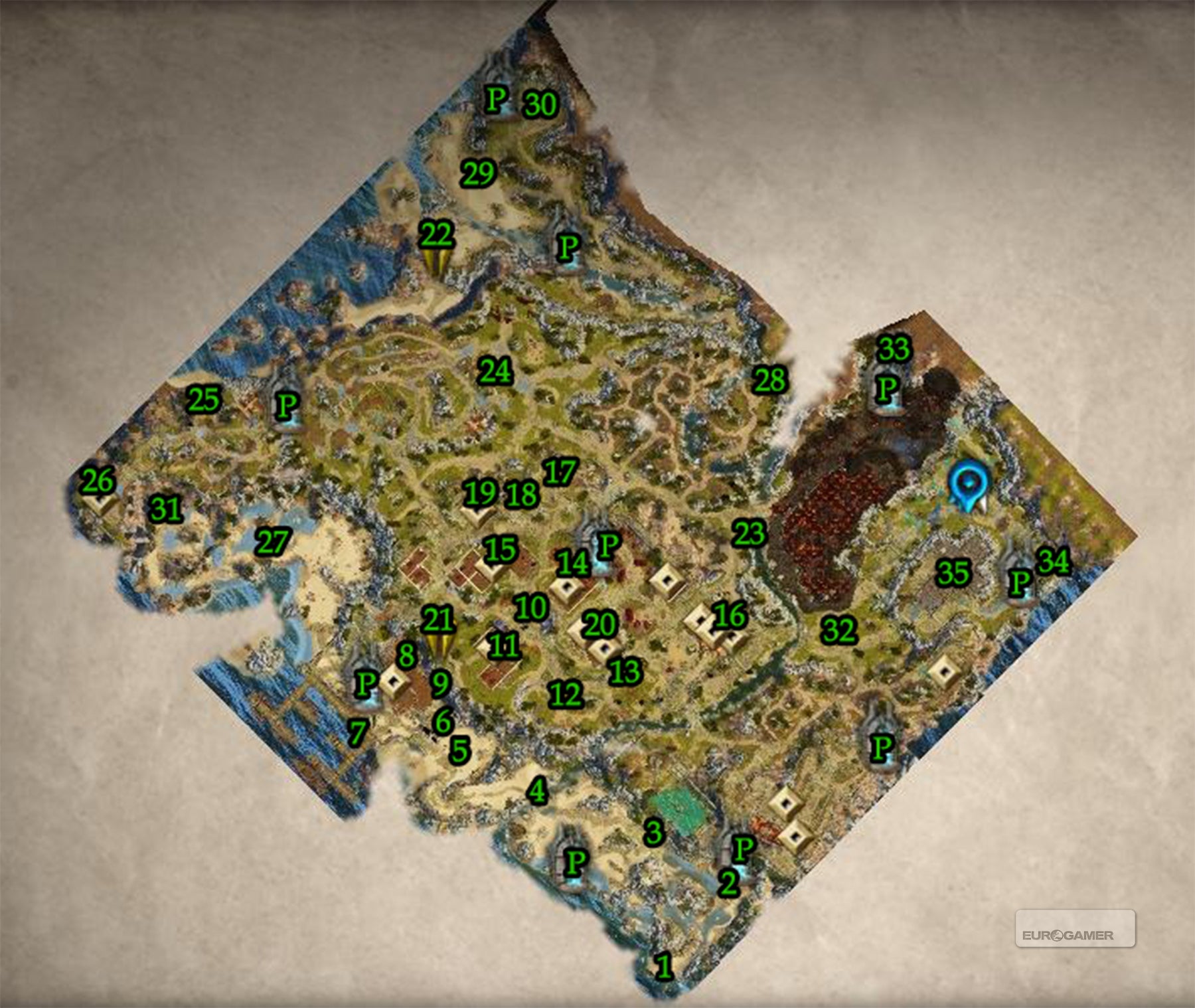 Divinity: Grzech Pierworodny - Cyseal: Mapa | Eurogamer.pl