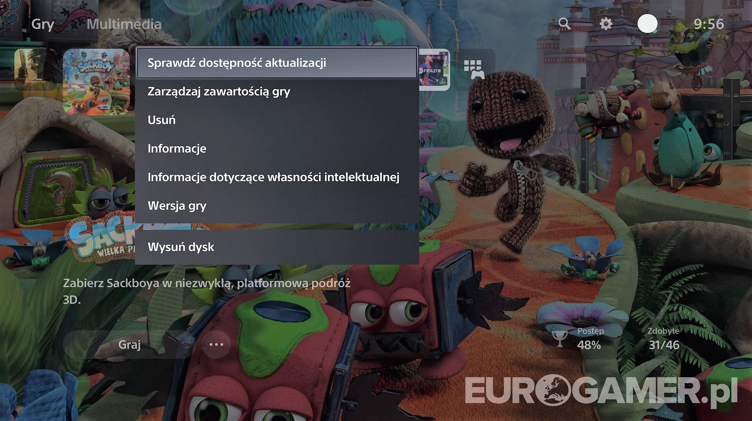 PS5 - jak obsługiwać menu, ekran główny konsoli | Eurogamer.pl