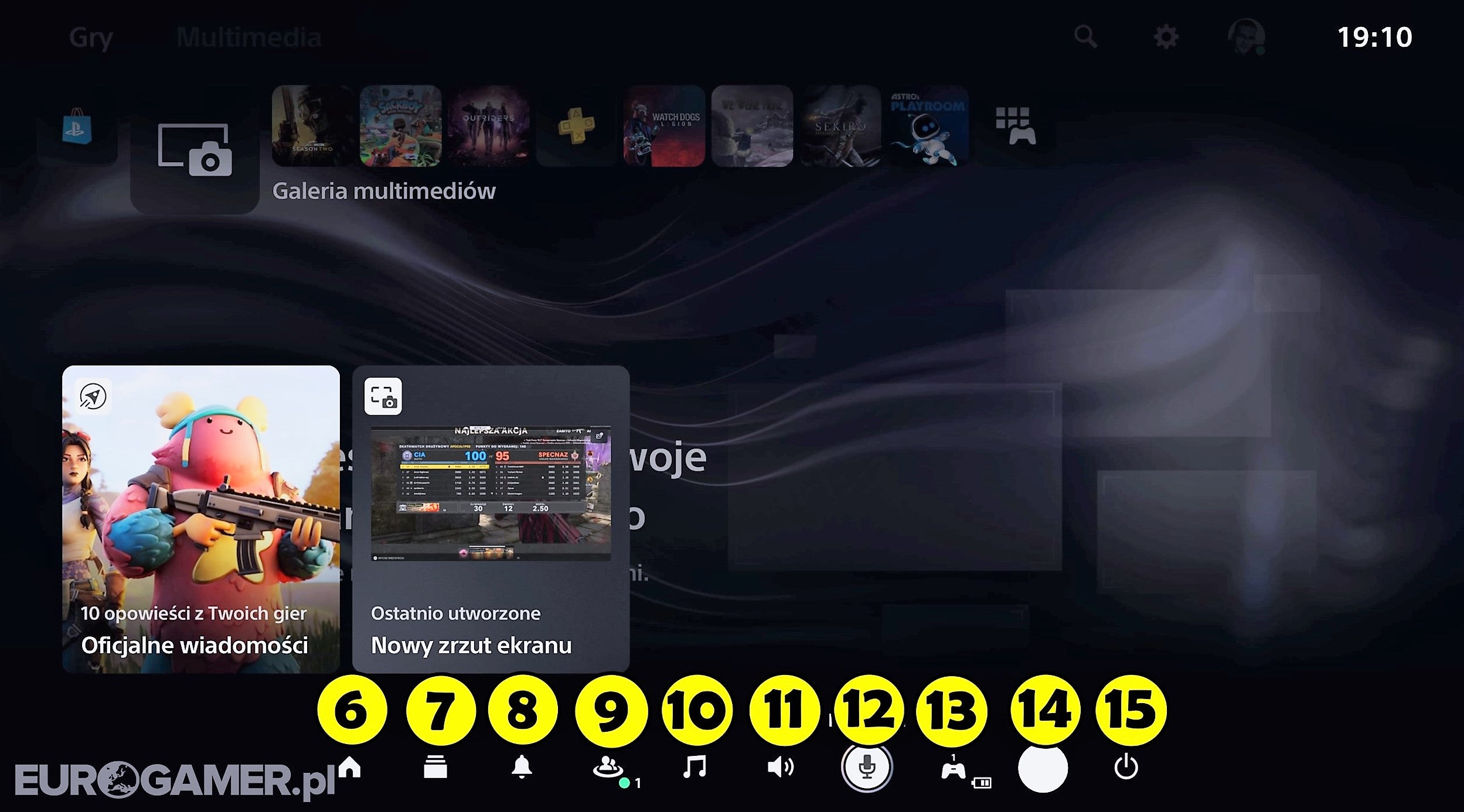 PS5 - jak obsługiwać menu, ekran główny konsoli | Eurogamer.pl