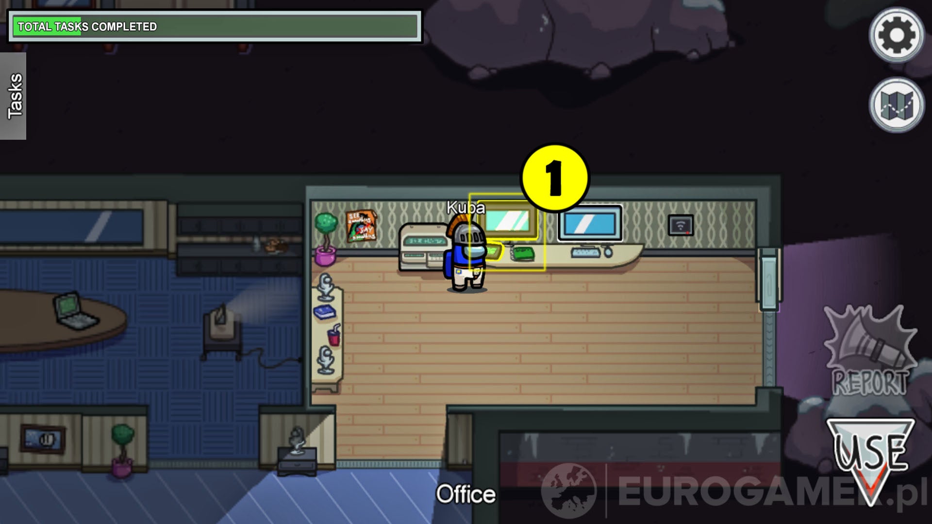 Among Us - zadanie (task): scan boarding pass | Eurogamer.pl