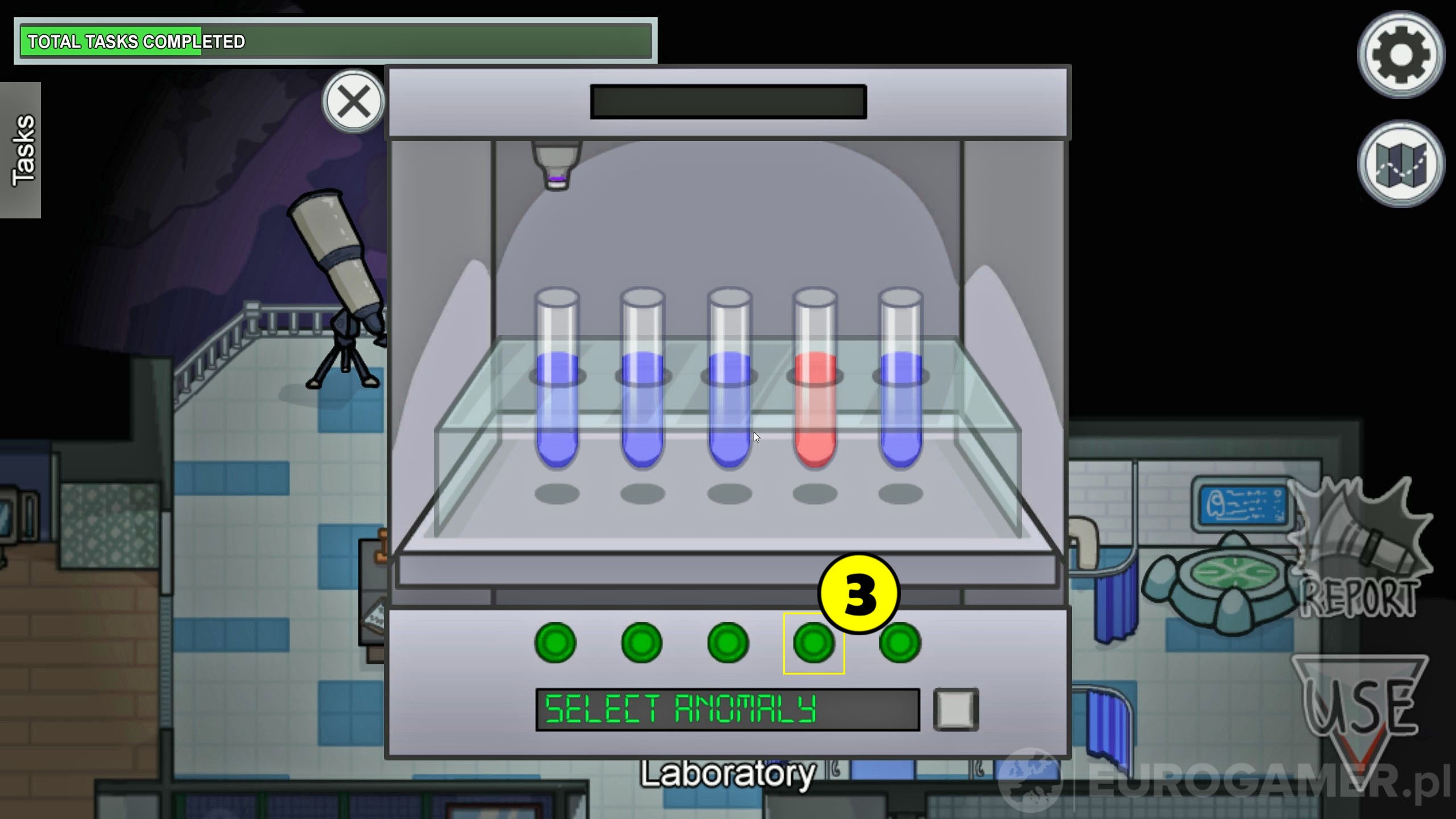 Among Us - zadanie (task): inspect sample | Eurogamer.pl