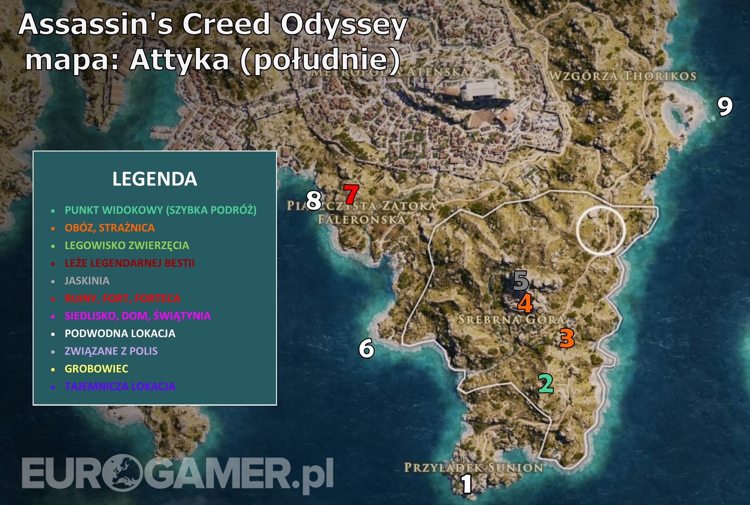 Assassin's Creed Odyssey - Attyka: mapa | Eurogamer.pl