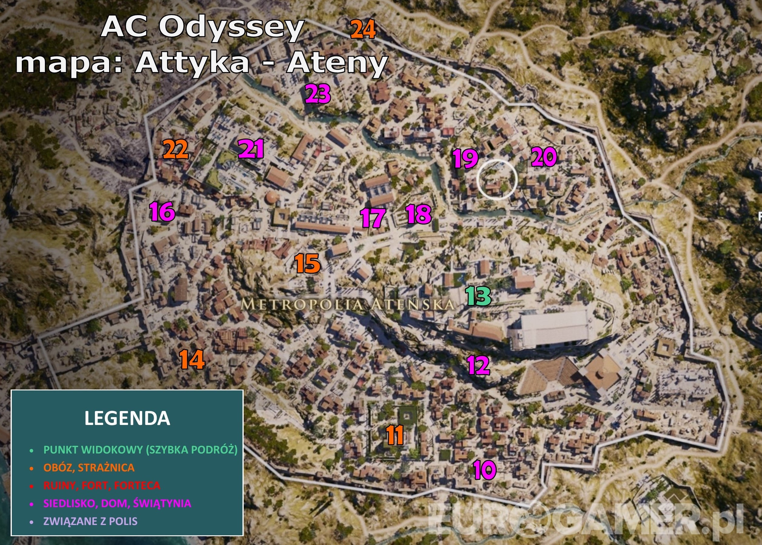 Assassin's Creed Odyssey - Attyka: mapa | Eurogamer.pl