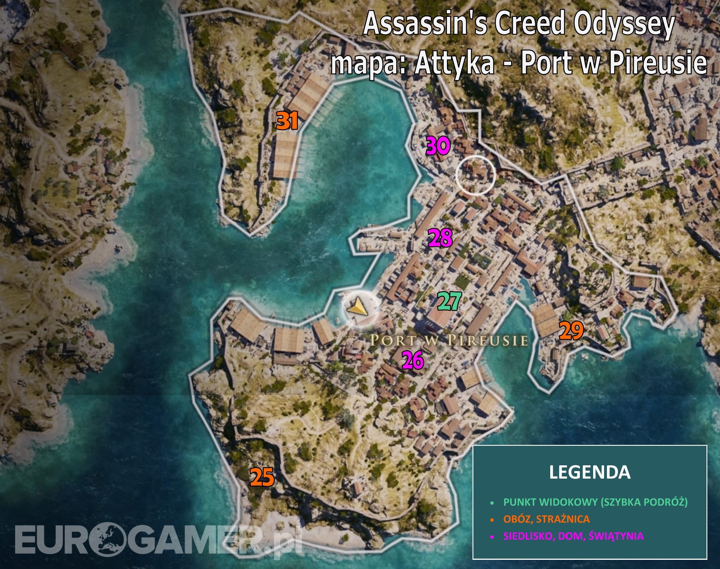 Assassin's Creed Odyssey - Attyka: mapa | Eurogamer.pl