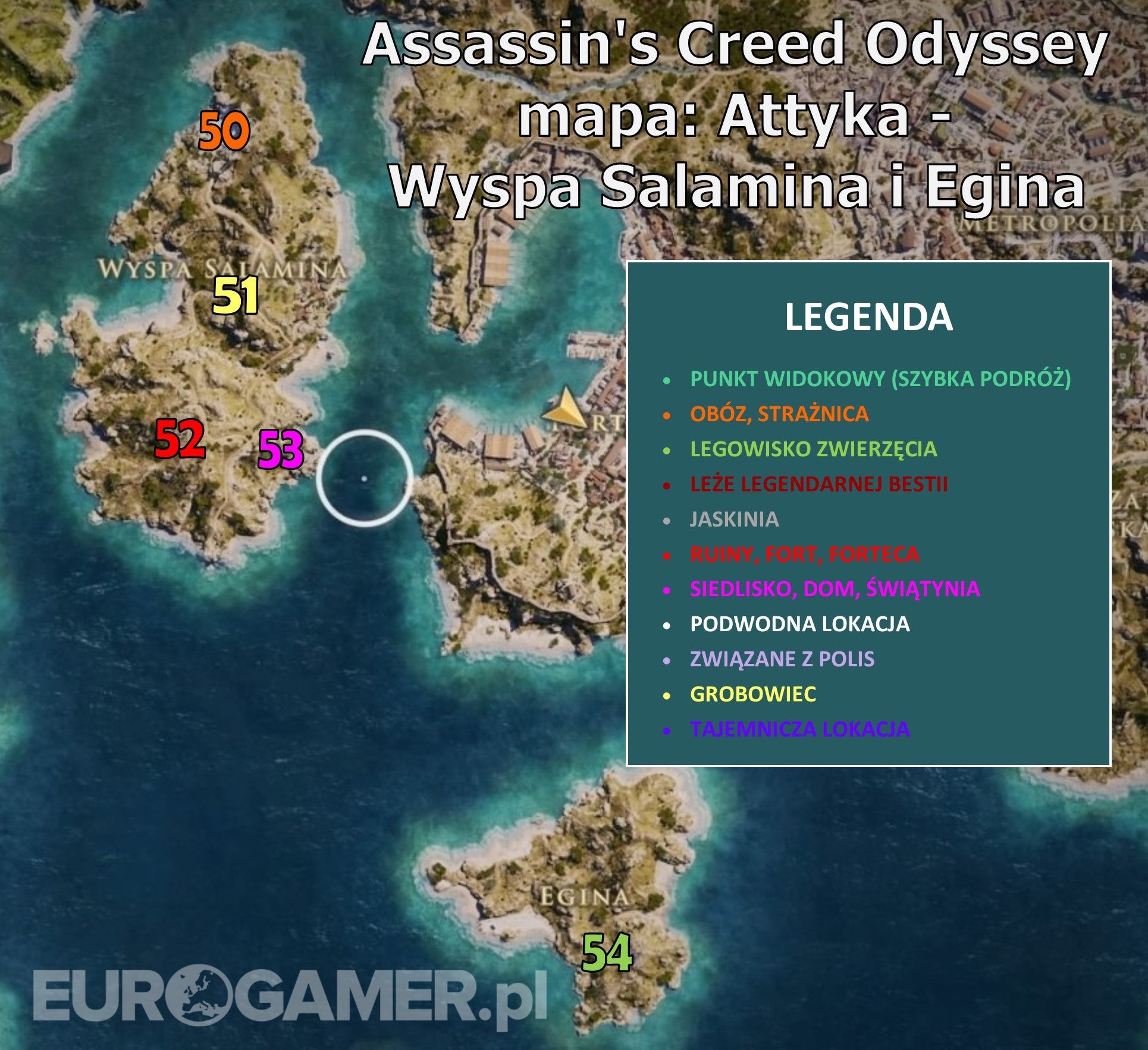 Assassin's Creed Odyssey - Attyka: mapa | Eurogamer.pl