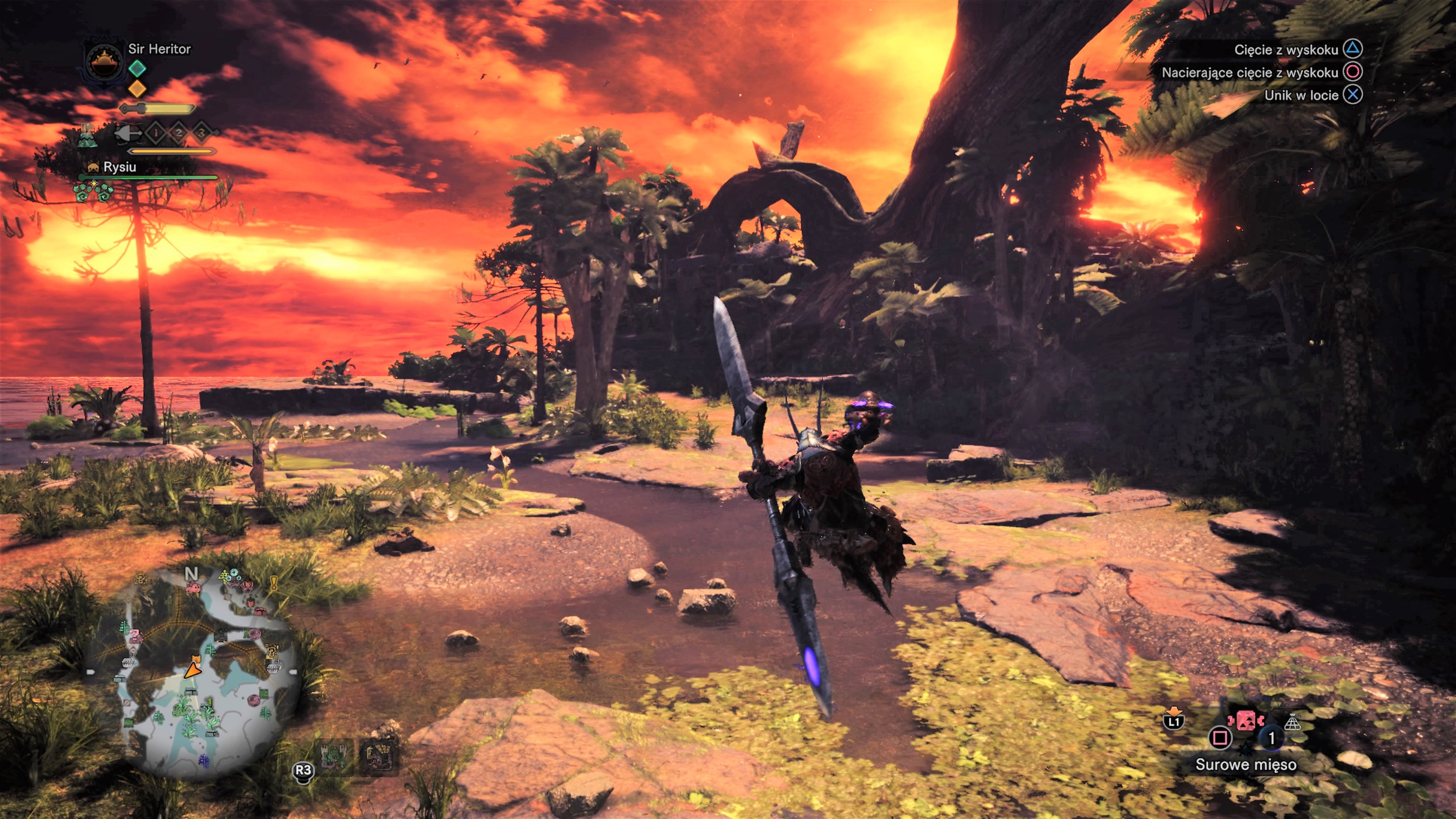 Monster Hunter World - bronie jednoręczne: owadzia glewia, miecz długi ...