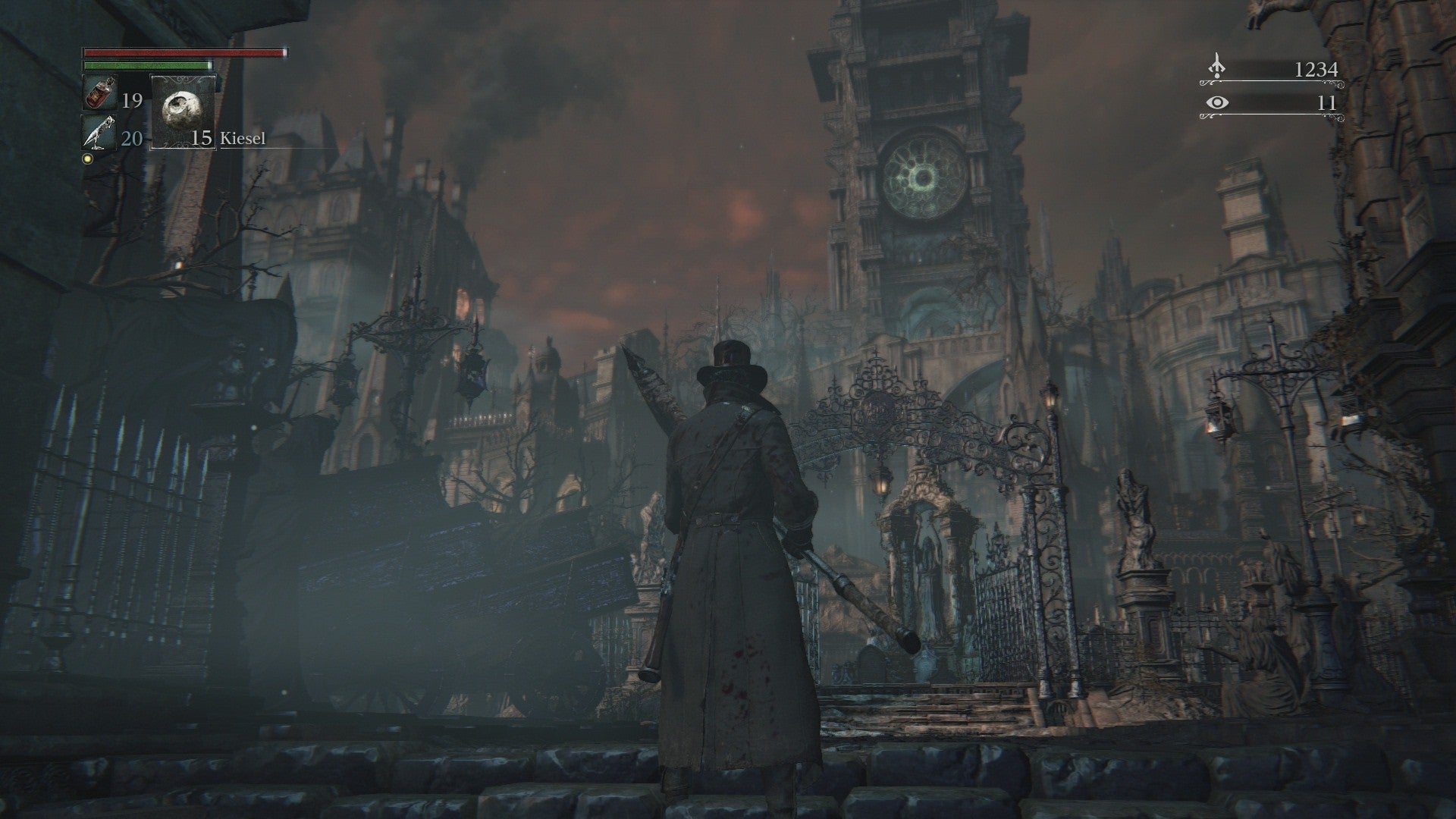 Bloodborne: Kathedralenbezirk - Haupttor mit Emblem öffnen ...