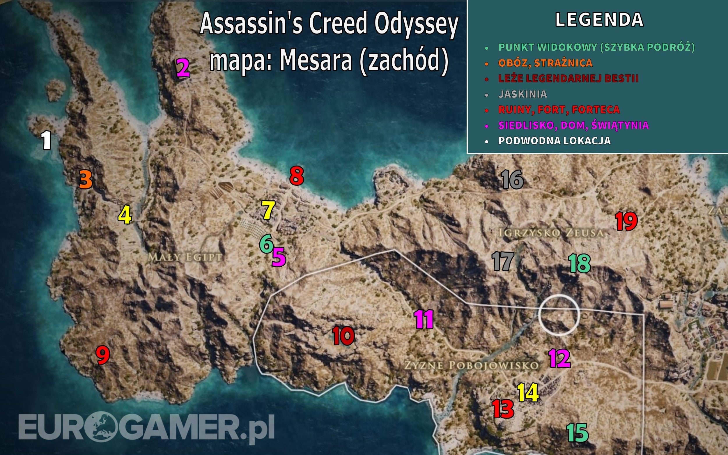 Assassin's Creed Odyssey - Mesara: mapa | Eurogamer.pl