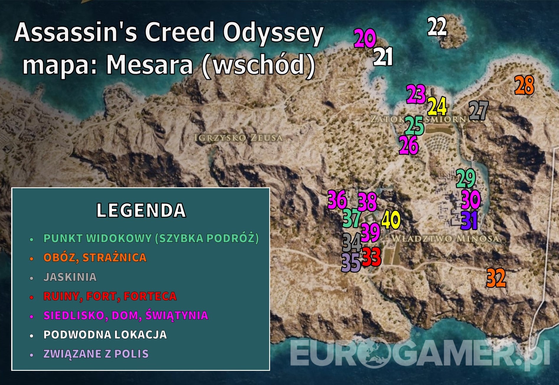 Assassin's Creed Odyssey - Mesara: mapa | Eurogamer.pl