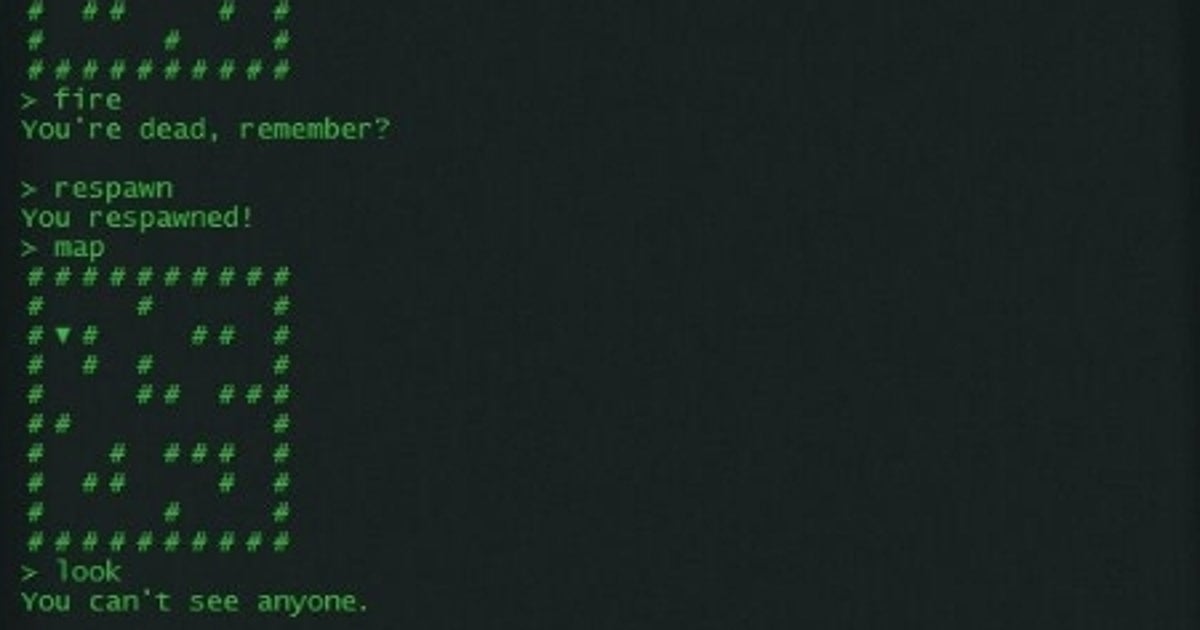 Text Based Multiplayer Shooter Is Exactly What It Sounds Like