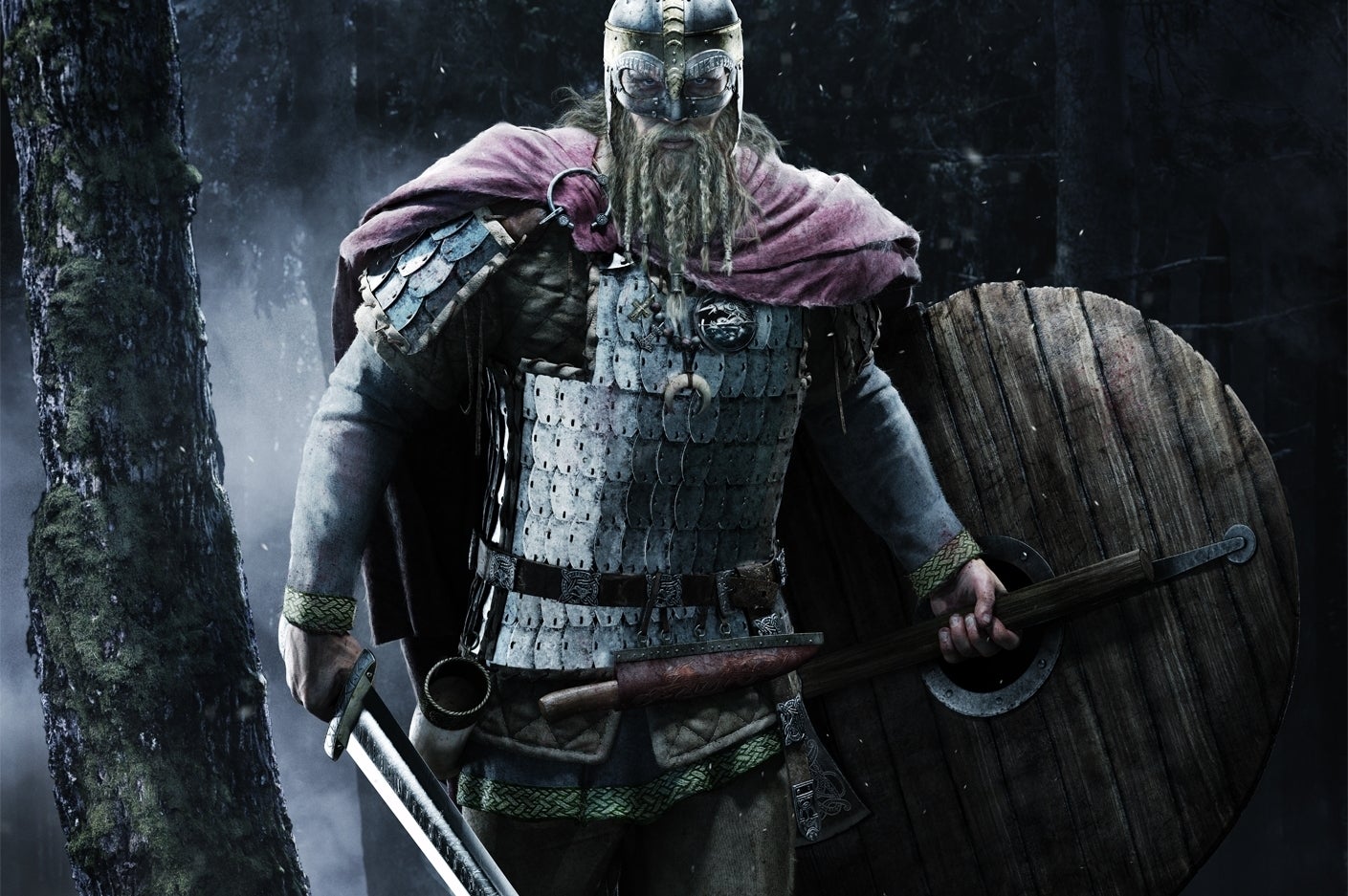 Viking Warriors In Battle