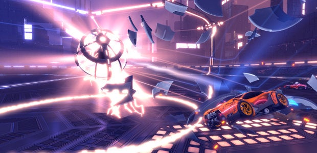 Rocket League getting smashy with Dropshot mode | Rock Paper Shotgun