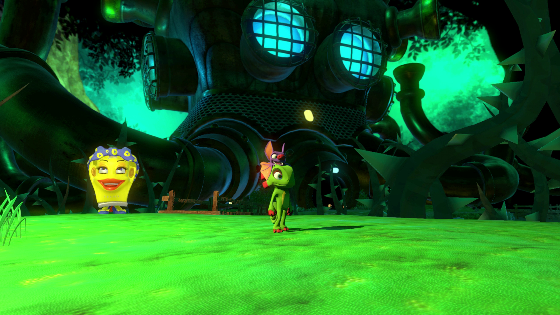 Yooka-Laylee - World 3 boss Trev the Tenteyecle strategy - Explore ...