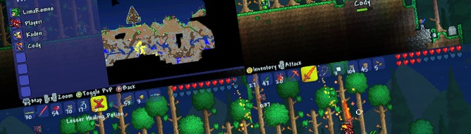 Terraria splitscreen mode shown in new screens | VG247
