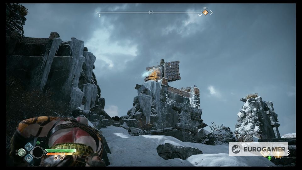 God of War - Thamur's Corpse puzzle solutions, Frozen Lake, Head of ...