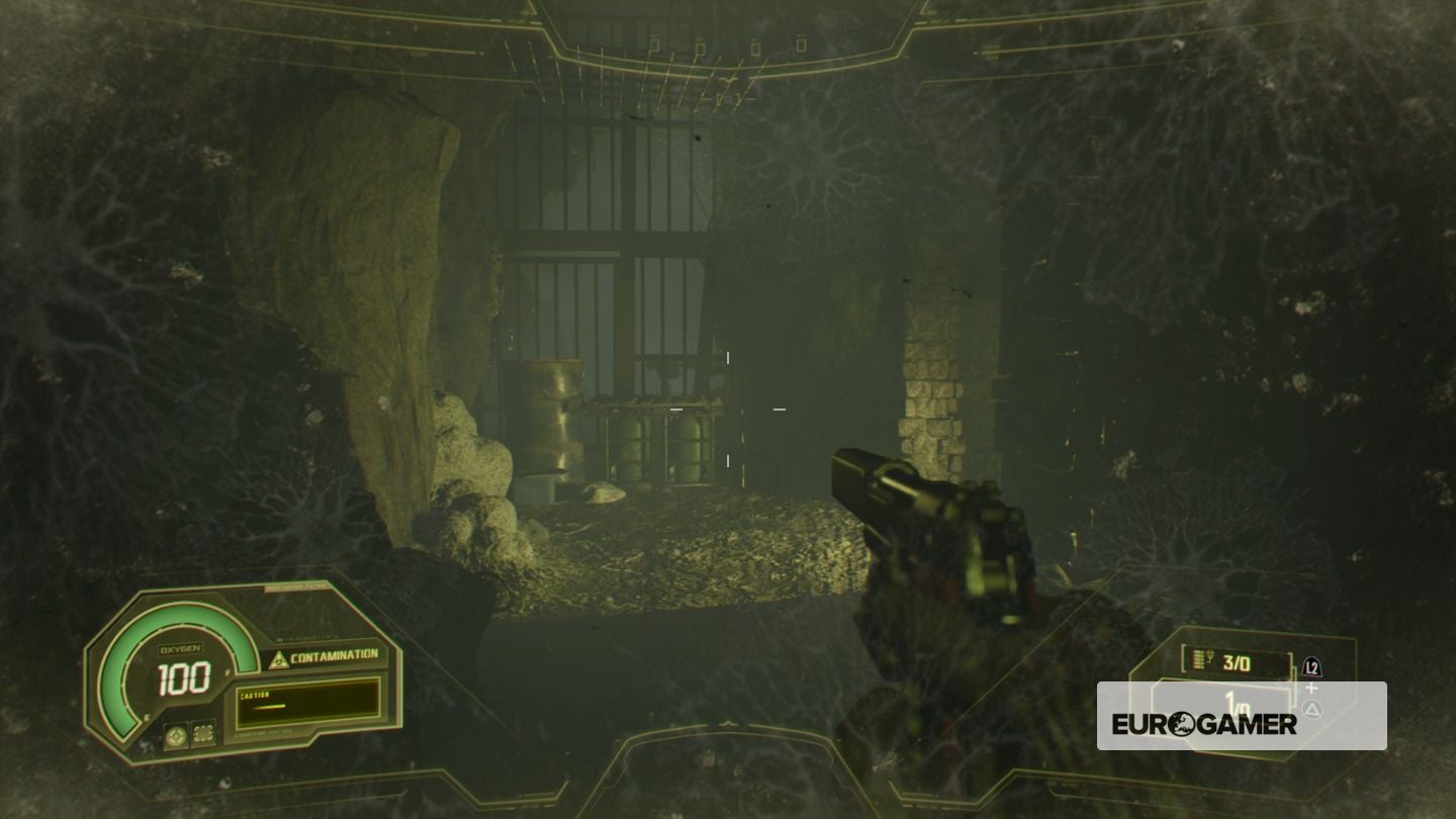 RE7 Not a Hero - Sewage three switches puzzle, how to avoid turrets ...