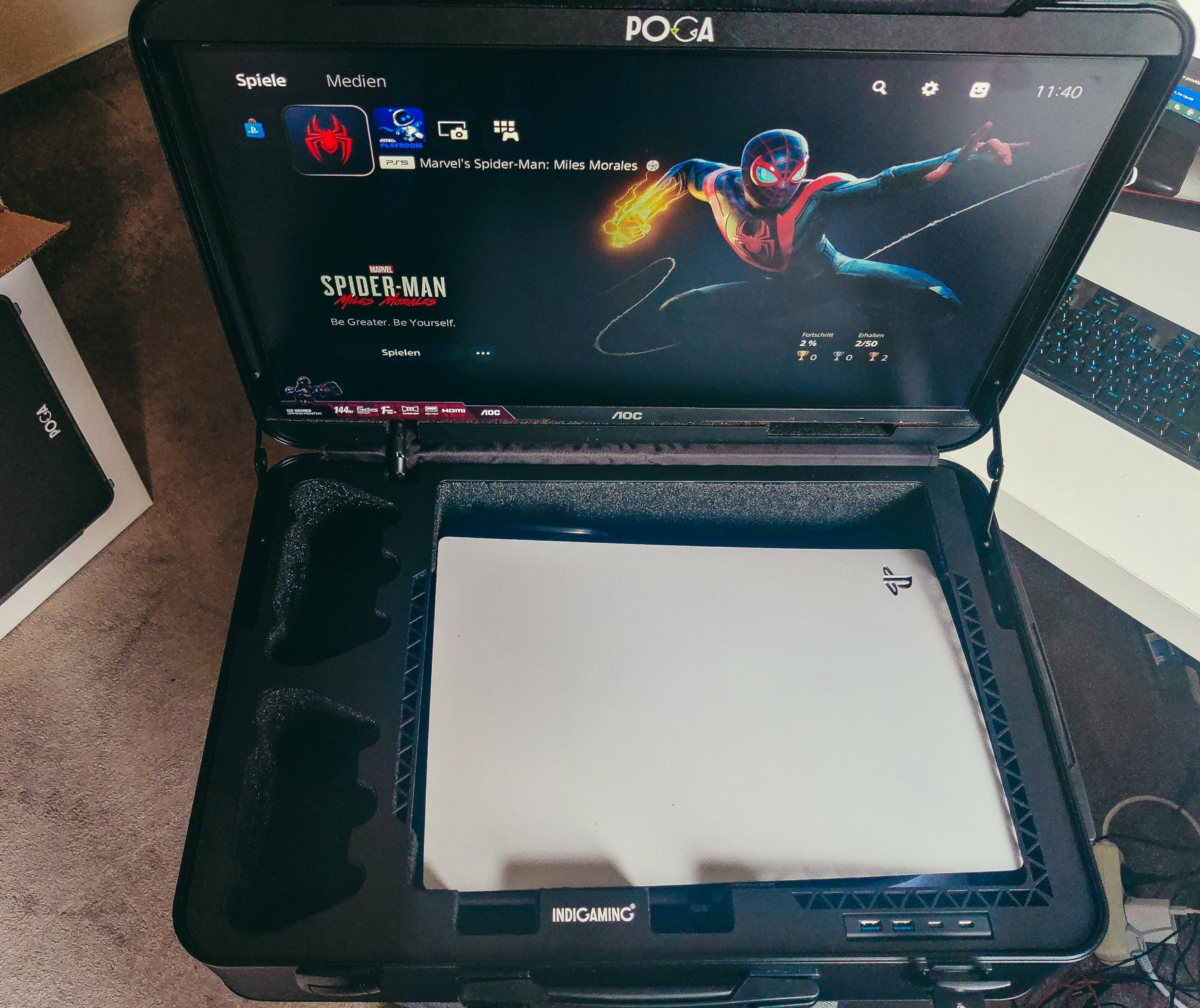 Der POGA Lux Gaming-Koffer im Test: Wenn eine PS5 eine Reise tut ...