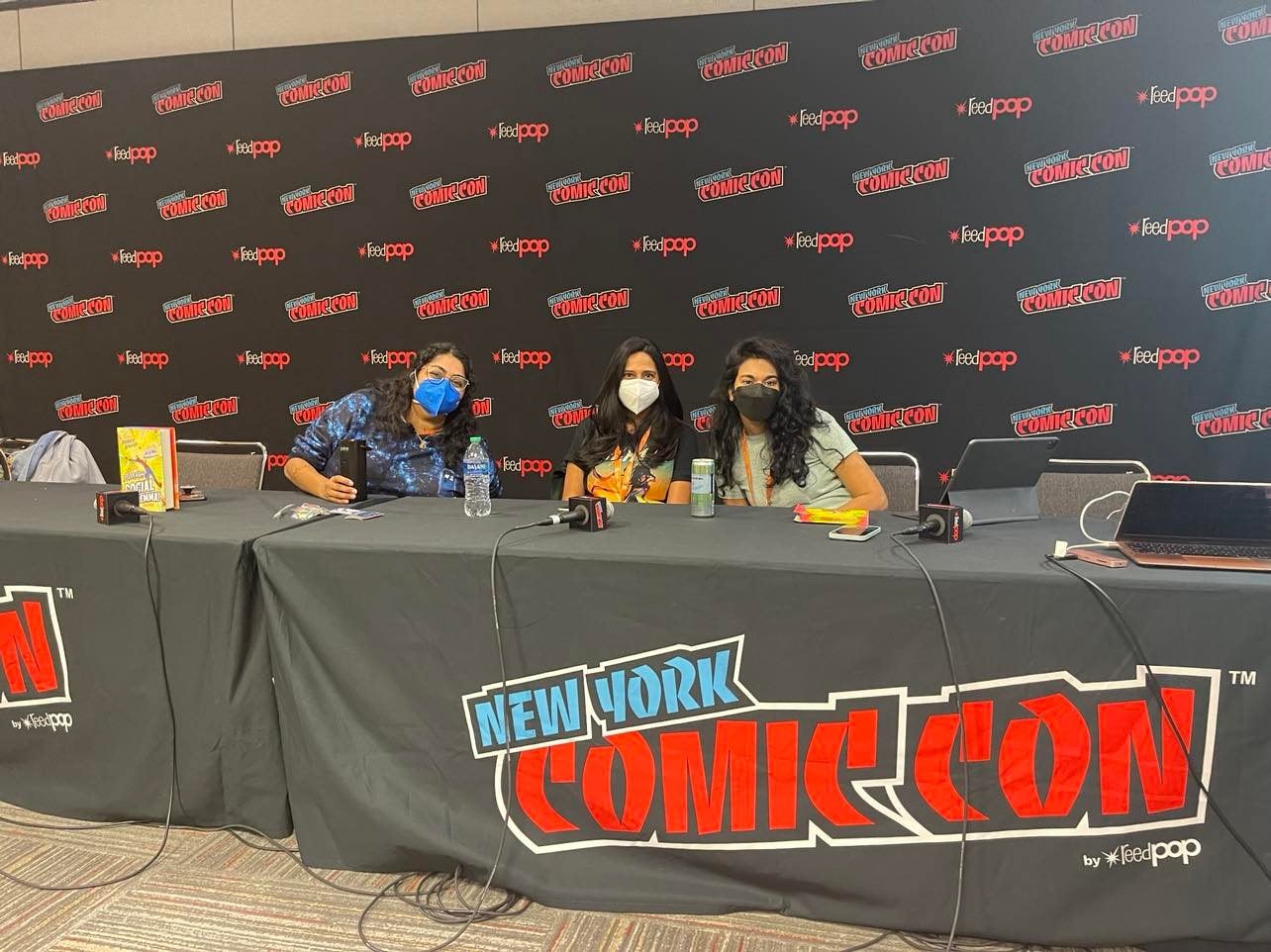 Preeti Chhibber, Samira Ahmed, and Swapna Krishna share the joy of ...