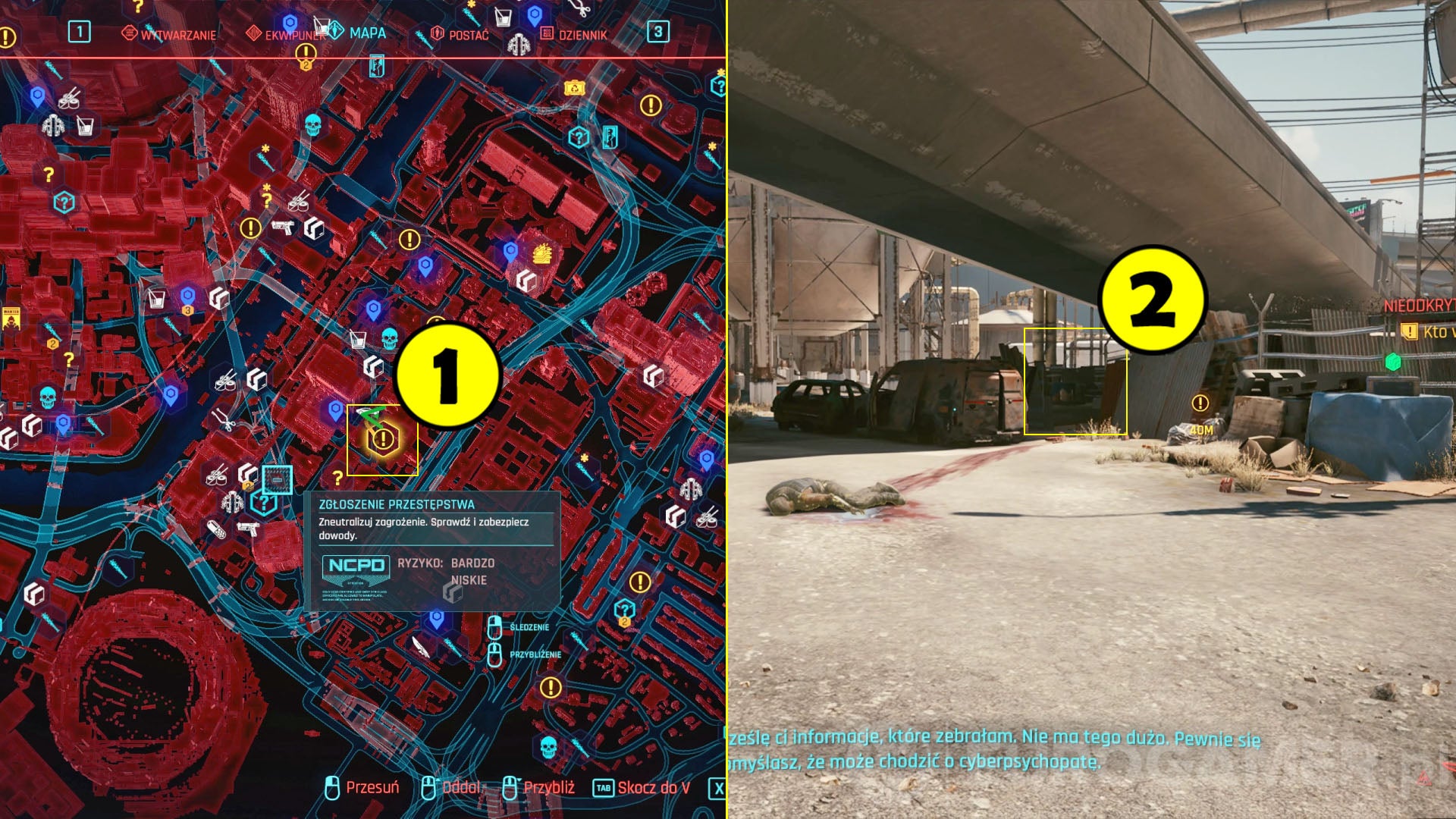 Cyberpunk 2077 - Podejrzenie cyberpsychozy: pod mostem | Eurogamer.pl