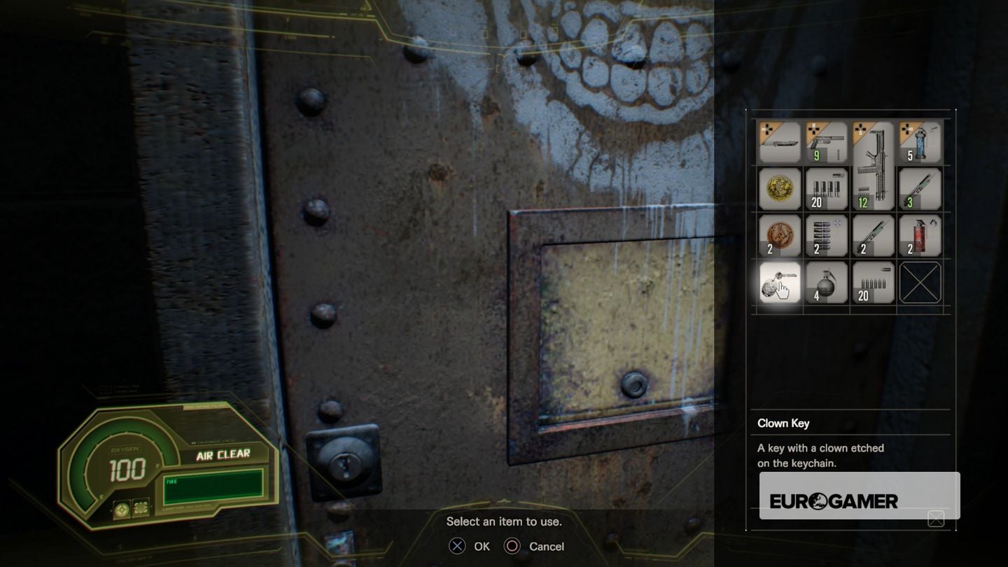 RE7 Not a Hero - Black Shutter, moving minecarts, Clown Door Key ...