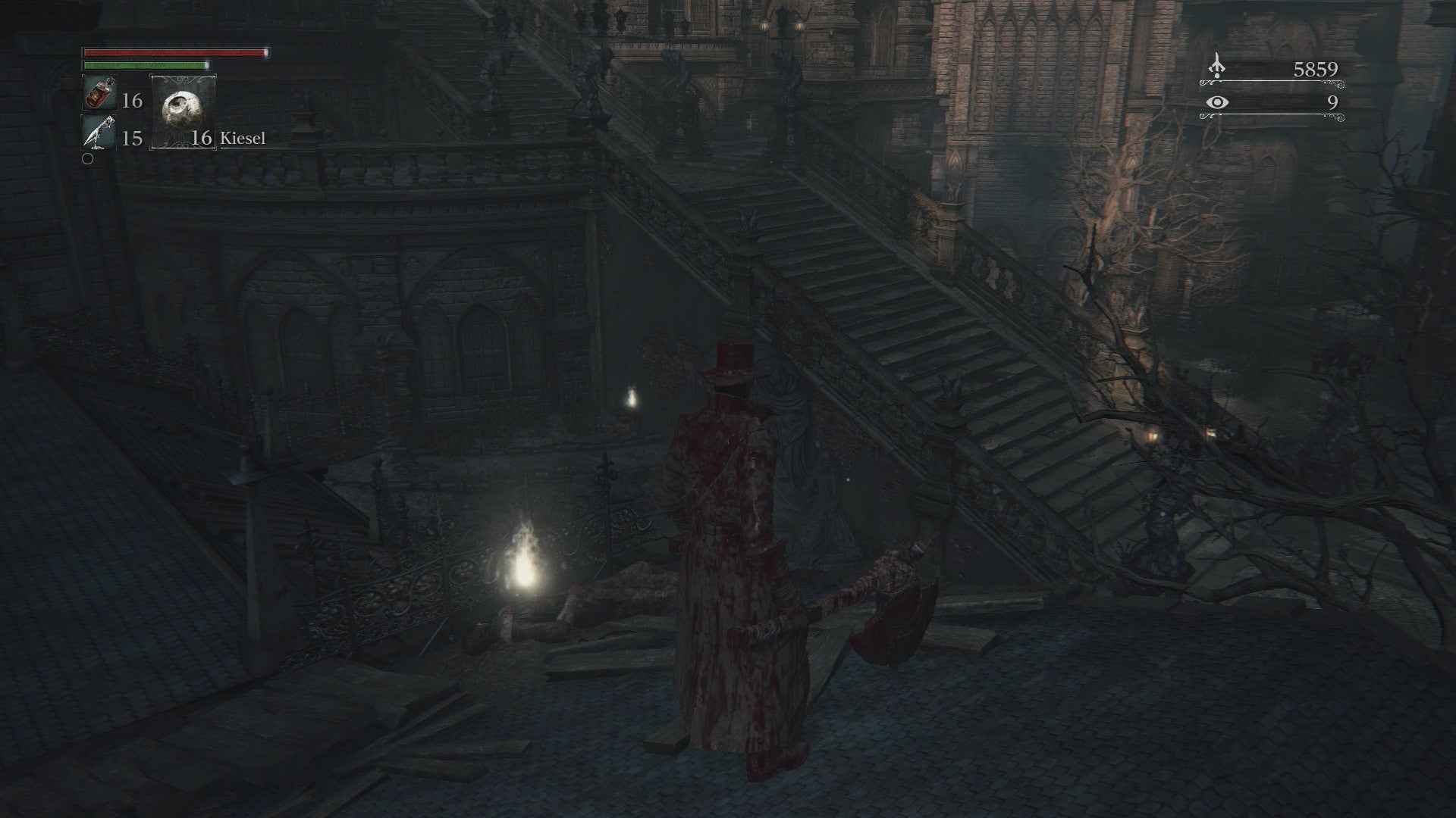 Bloodborne: Kathedralenbezirk - Haupttor mit Emblem öffnen ...