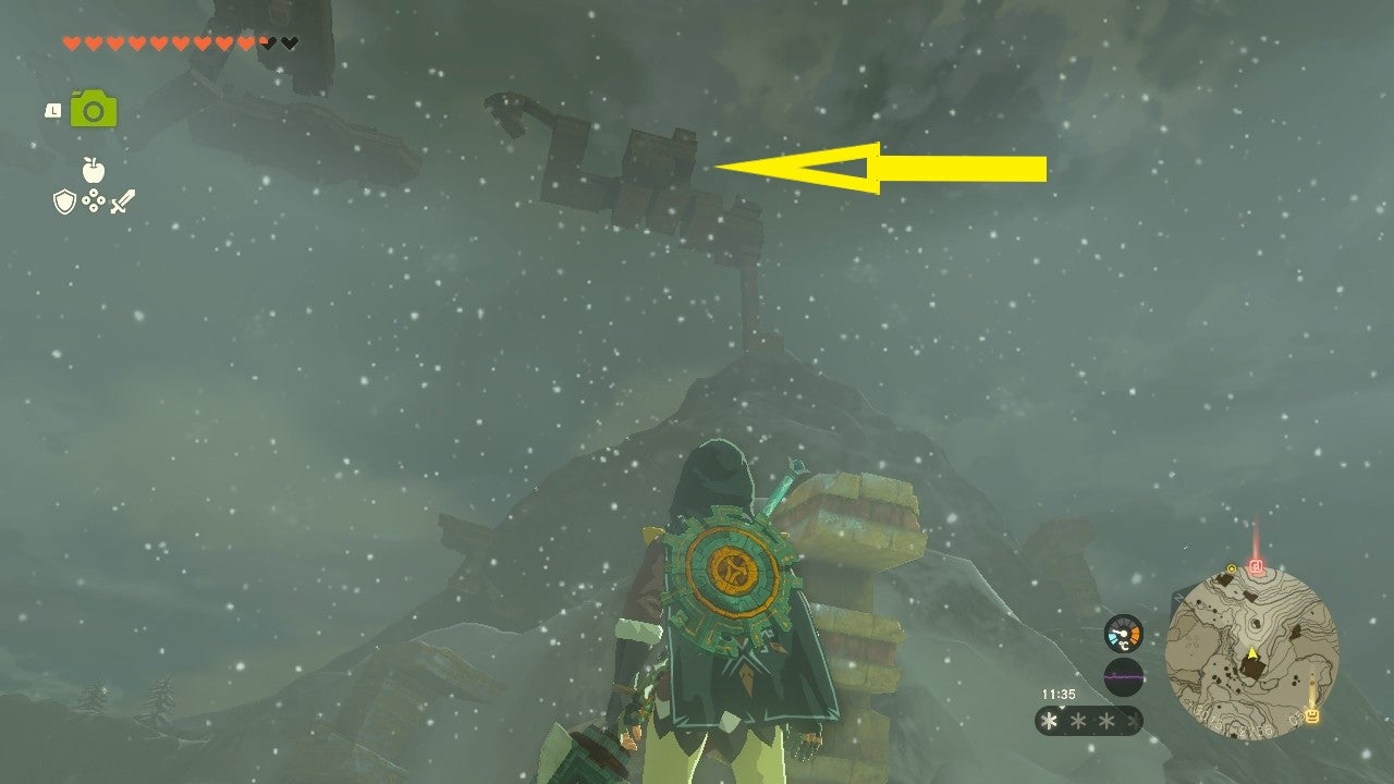 Zelda: Tears of the Kingdom: Einsame Zeder der Calibar-Spitze, Tulins ...