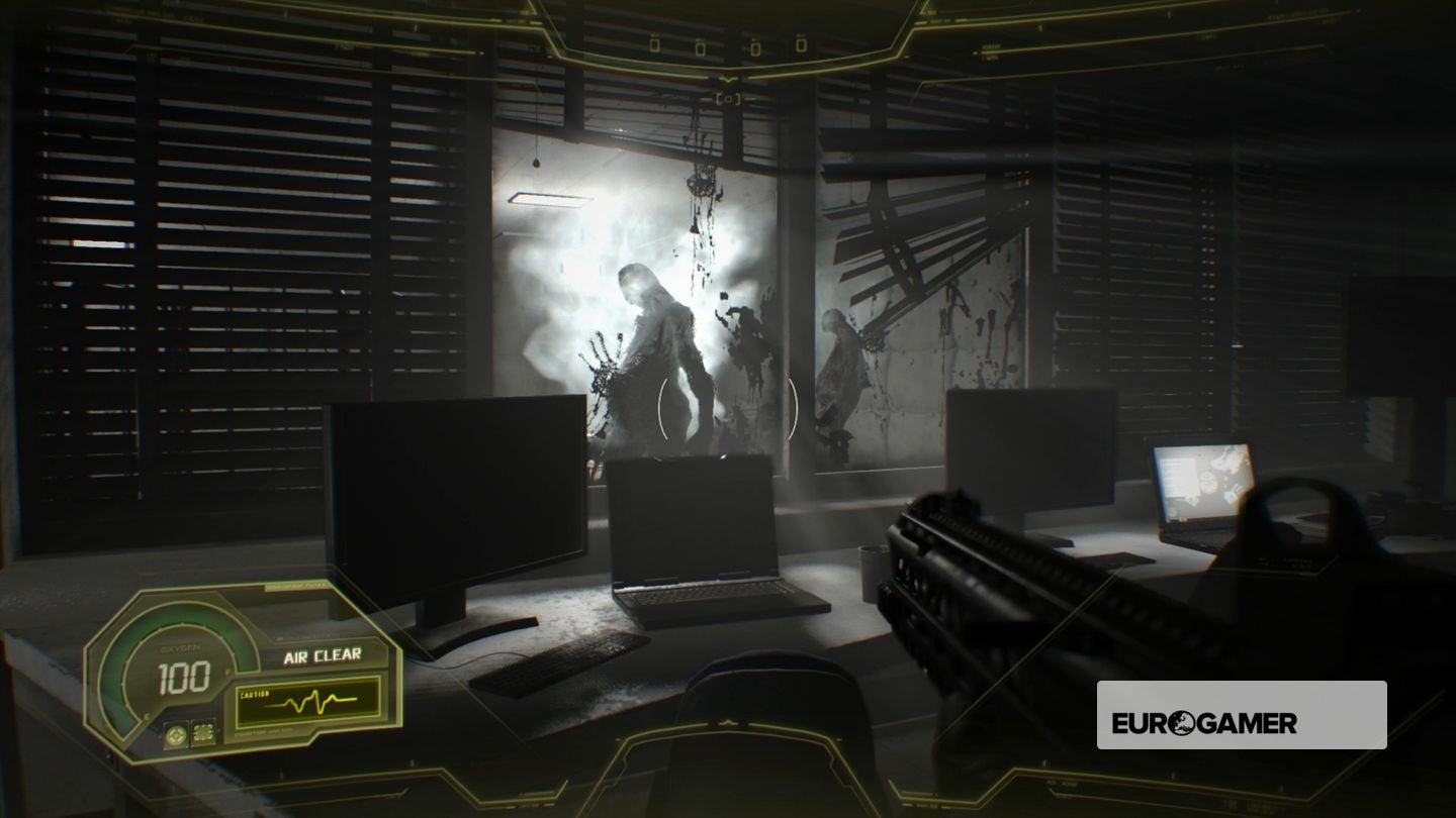 RE7 Not a Hero - Shield Machine encounter, exploring the Research ...