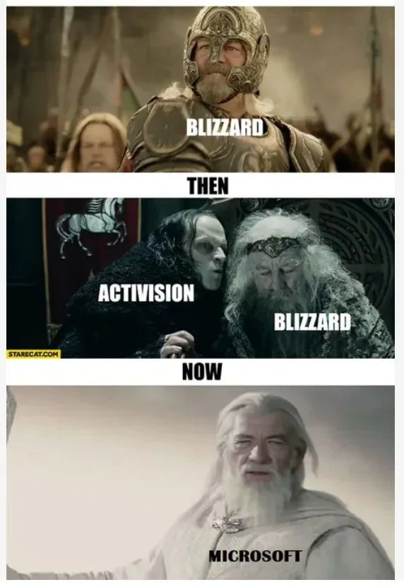 Os melhores memes da aquisição da Activision Blizzard pela Microsoft ...