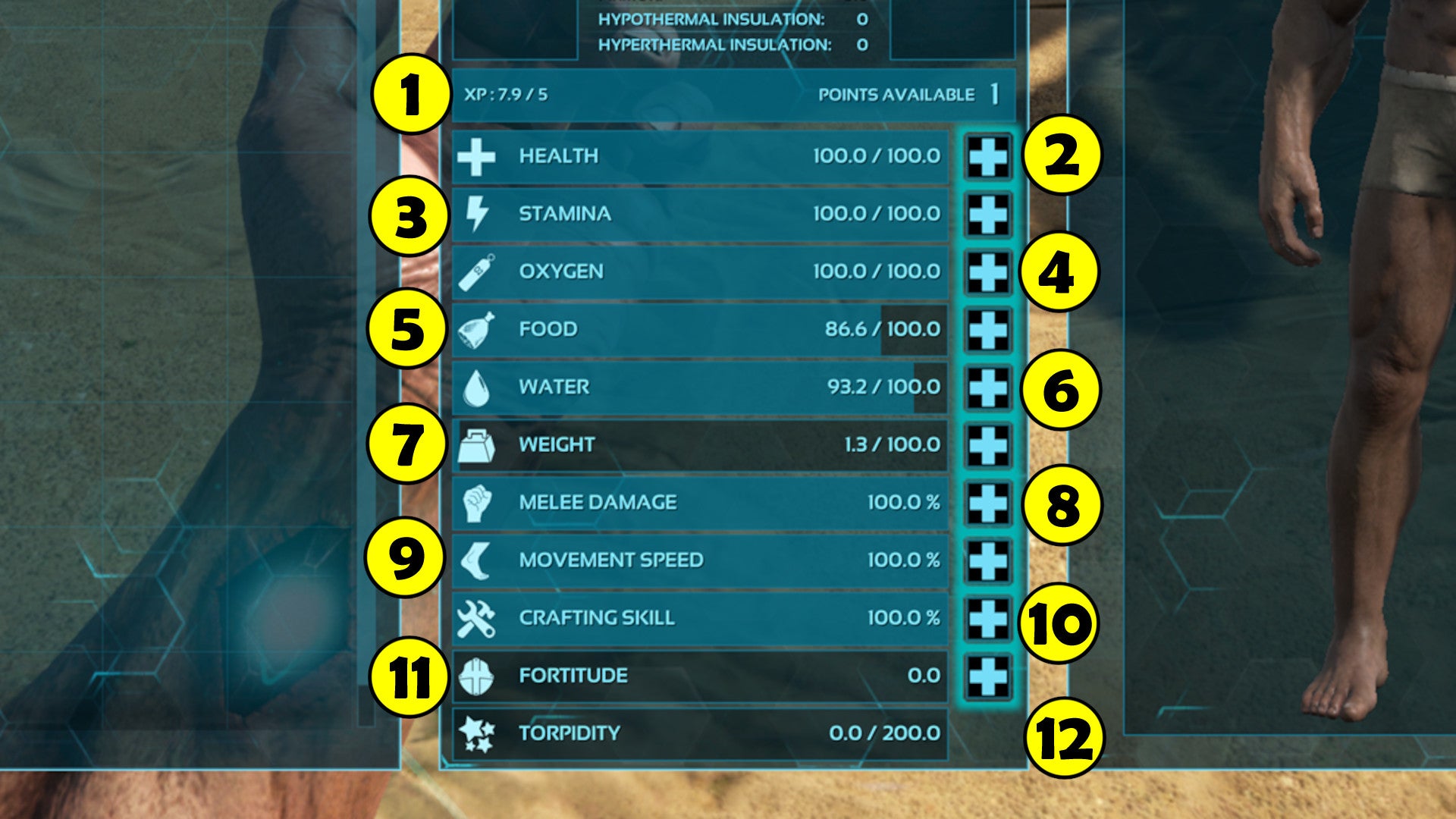 ARK Survival Evolved - statystyki i atrybuty postaci | Eurogamer.pl