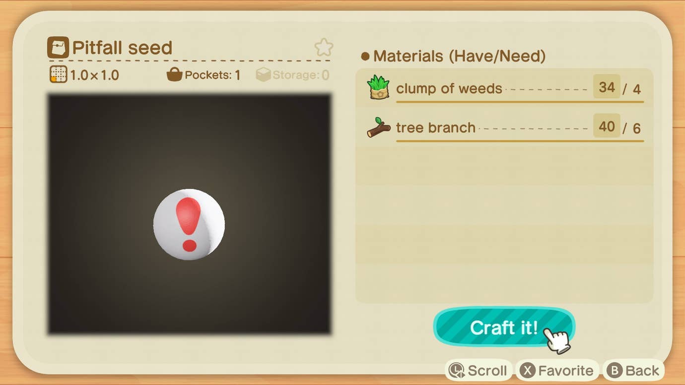Animal Crossing New Horizons How To Get Pitfall Seeds VG247 animal-crossing-new-horizons-how-to-get-pitfall-seeds-vg247