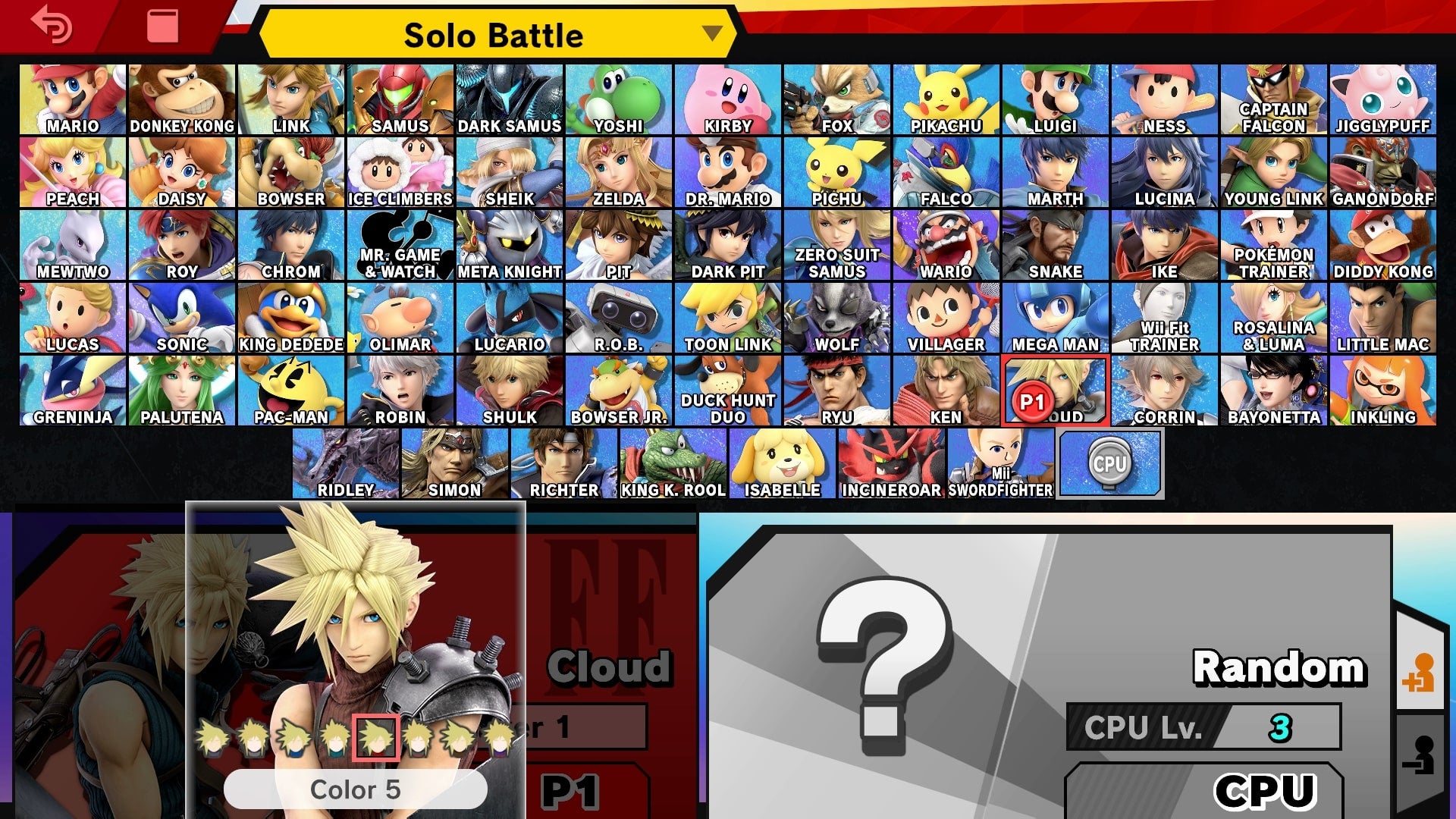 Cloud Super Smash Bros Ultimate Guide - Unlock, Moves, Changes, Cloud ...