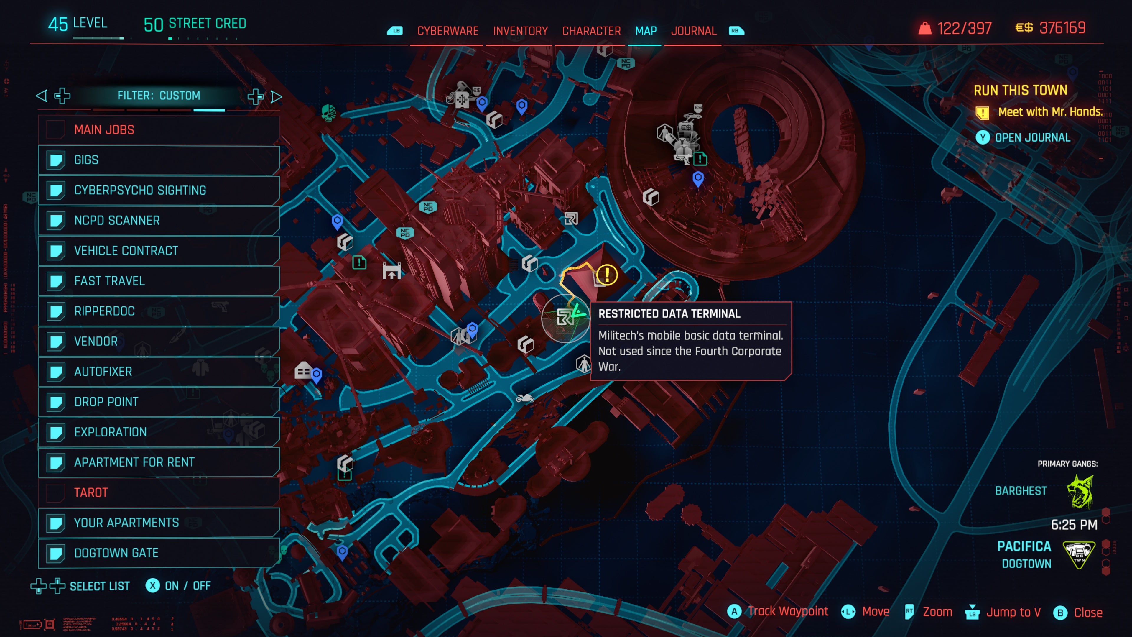 Cyberpunk 2077 Phantom Liberty Relic Point locations for Relic skill ...