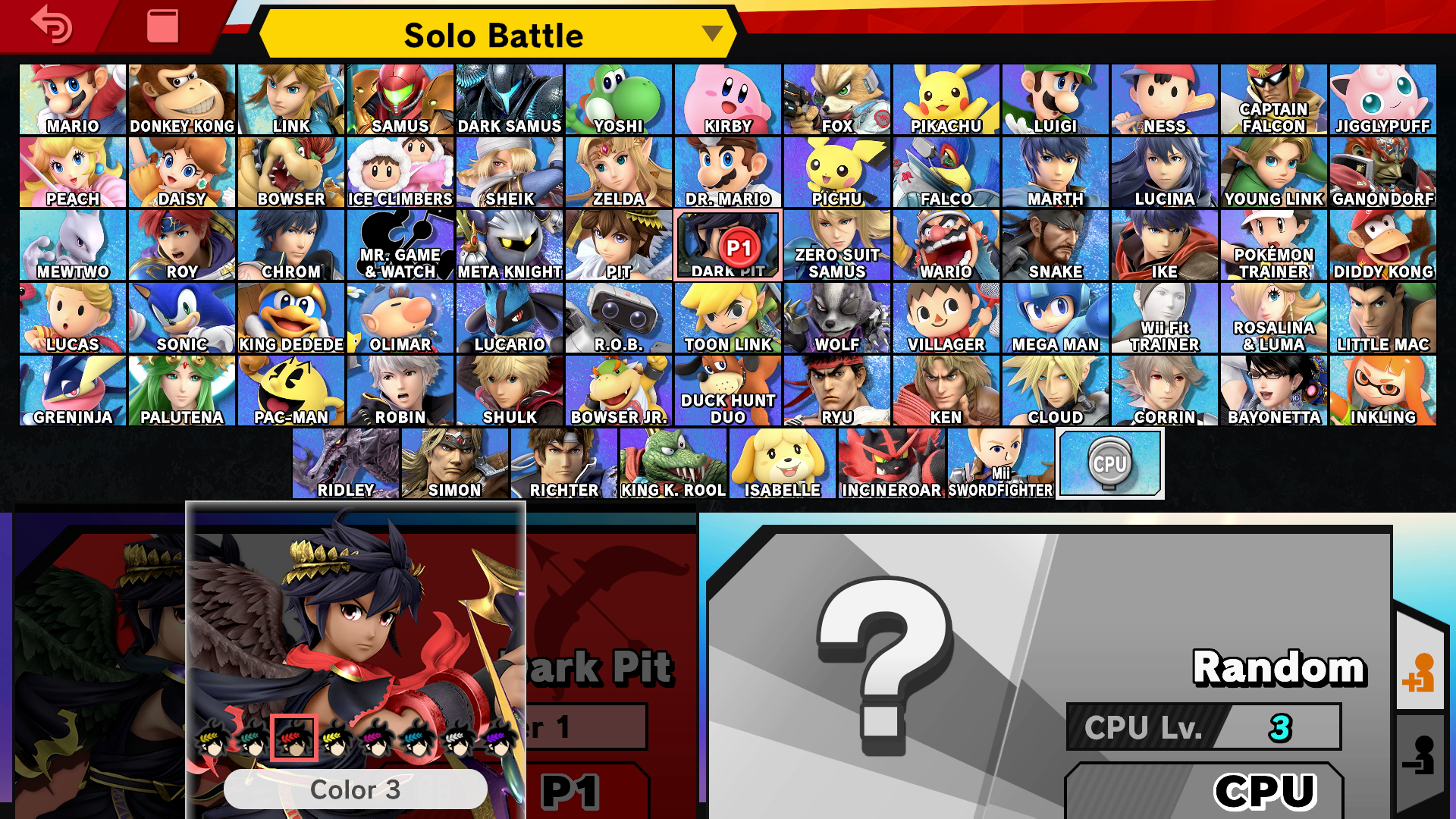 Dark Pit Super Smash Bros Ultimate Guide - Unlock, Moves, Changes, Dark ...