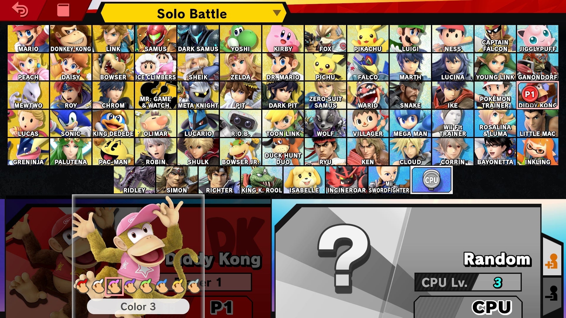 Diddy Kong Super Smash Bros Ultimate Guide - Unlock, Moves, Changes ...