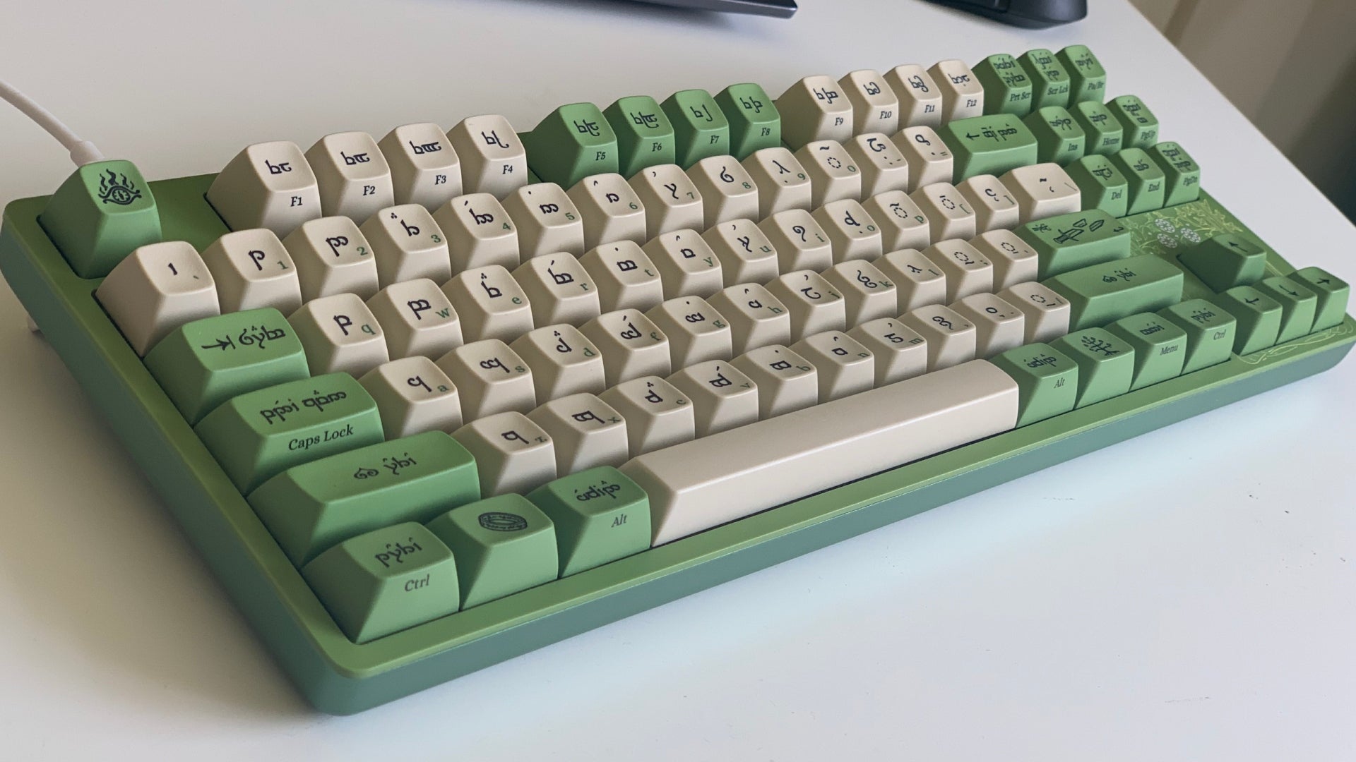 Drop's Lord of the Rings Elvish keyboard is an absolute delight ...