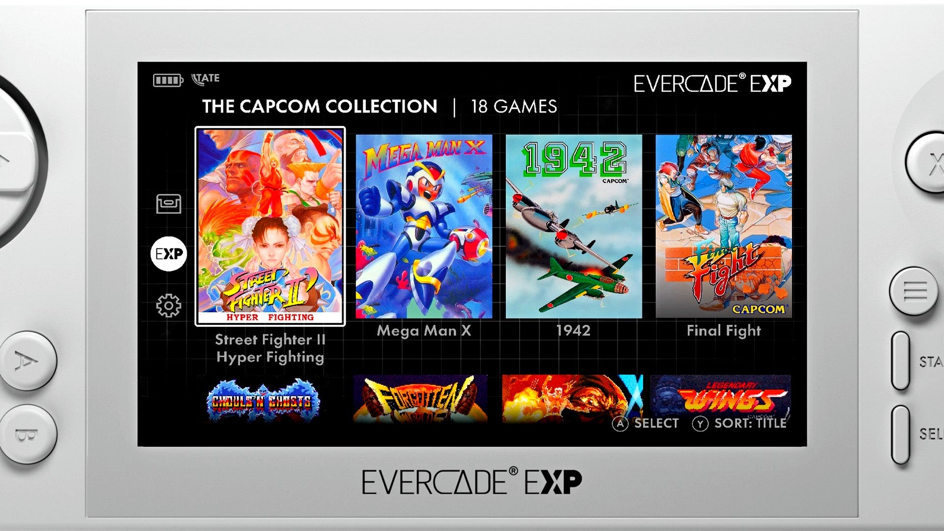 Evercade EXP: 18 Capcom-Klassiker sind auf dem Retro-Handheld ...