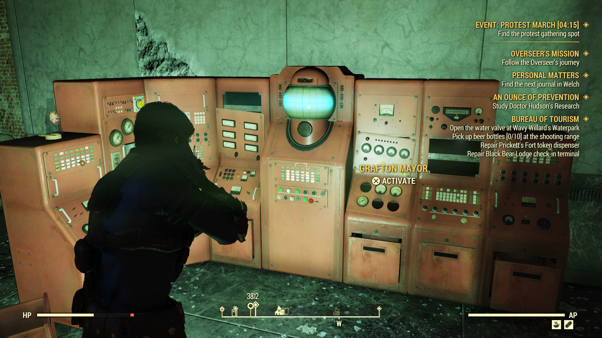 Fallout 76 Bureau of Tourism Repair Prickett’s Fort Ticket Dispenser ...