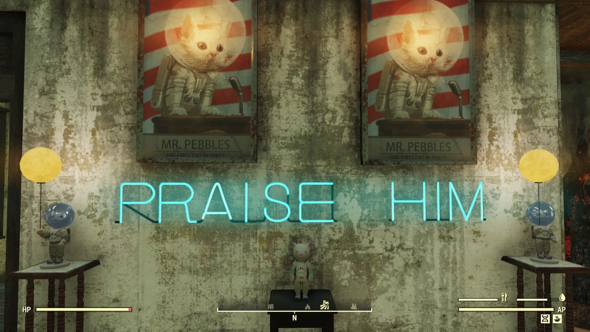 Inside The Fallout 76 Church That Worships Mr. Pebbles, The First Cat ...