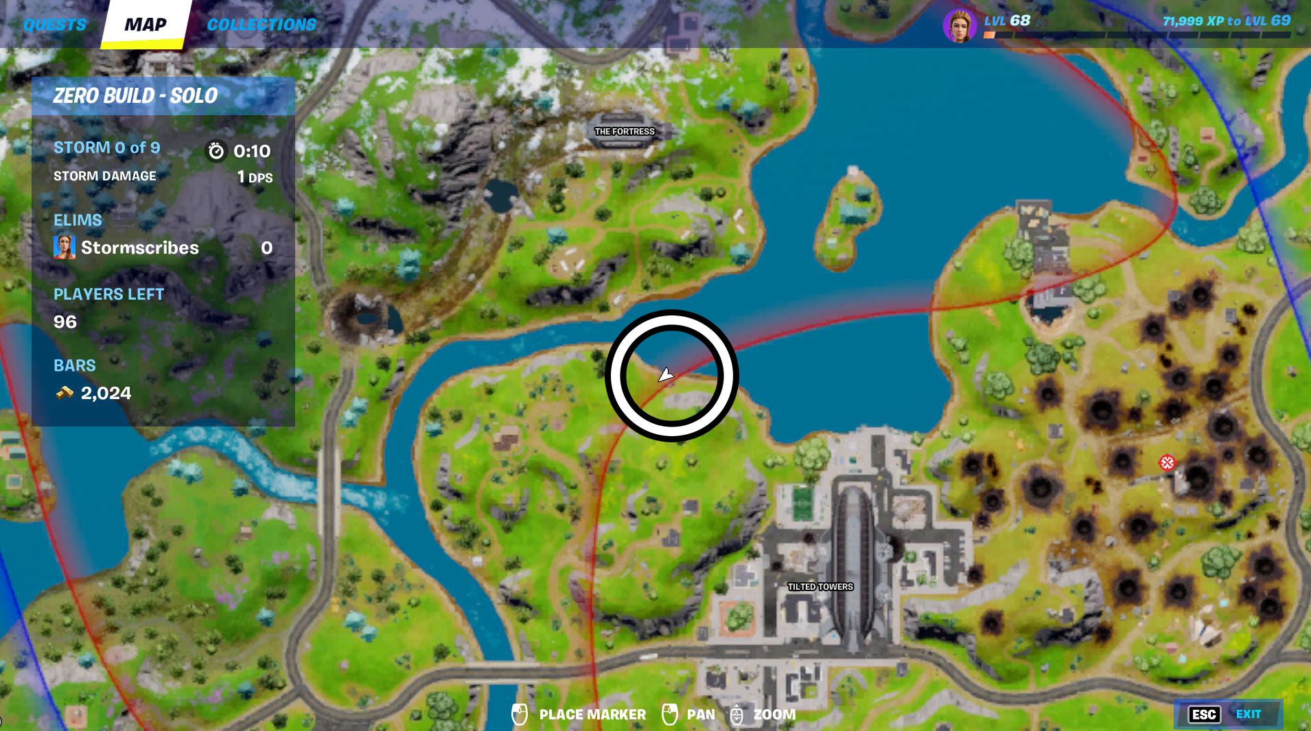 Where to find an energy fluctuation location near Loot Lake using the ...