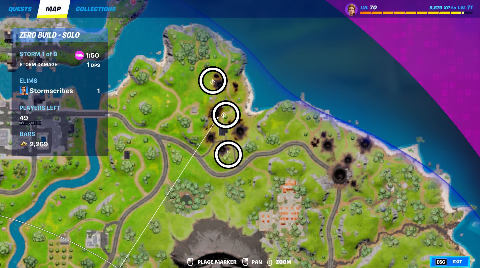 Fortnite Sapling locations and where to plant saplings at Bomb Crater ...