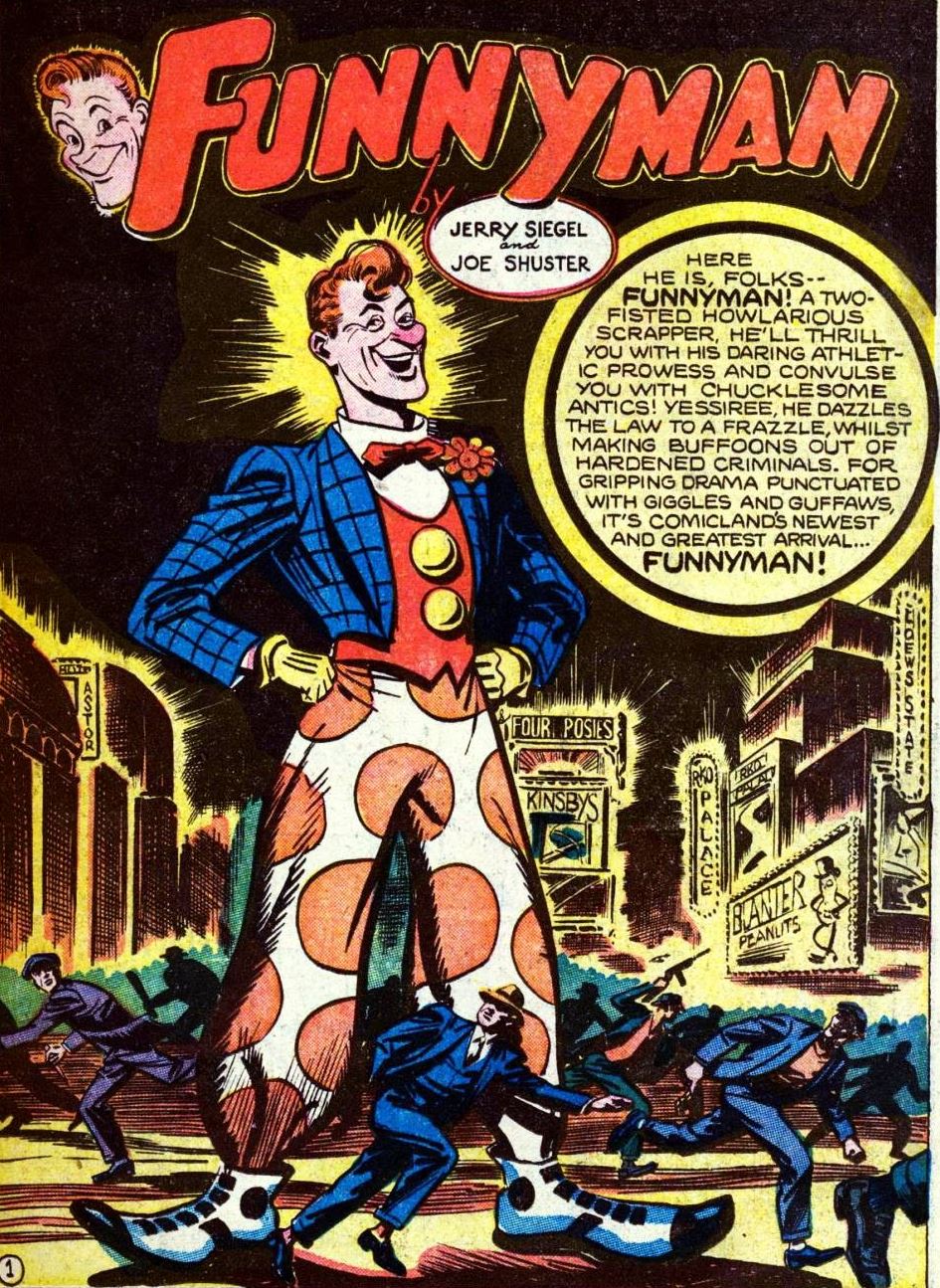 The tragedy of Funnyman: How the the creators of Superman tried to make ...