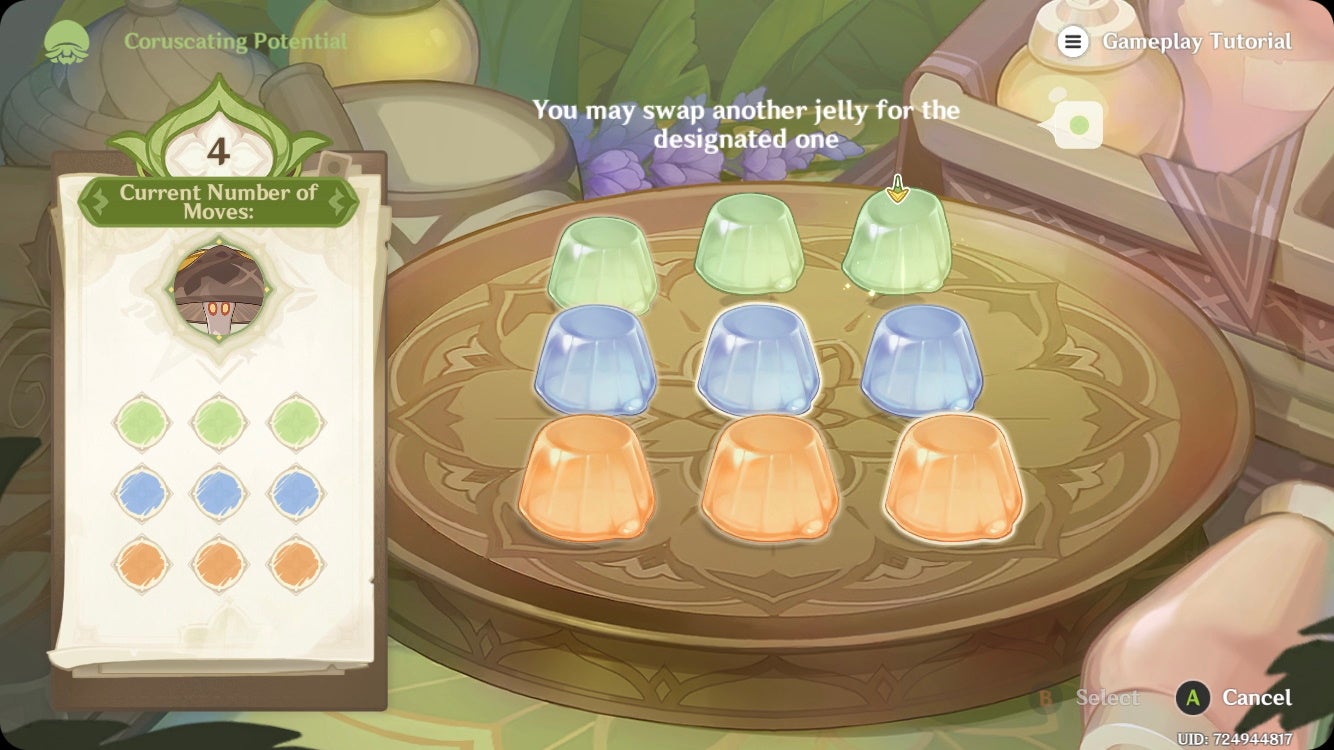 Genshin Impact Coruscating Potential jelly puzzle solutions for ...