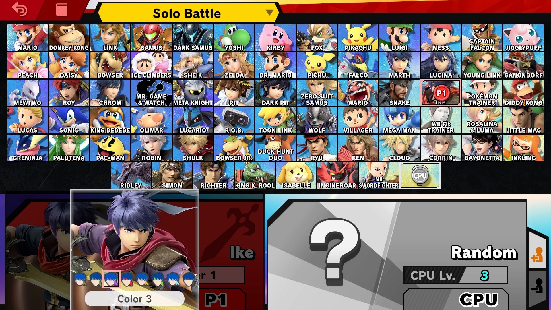 Smash Bros Ike
